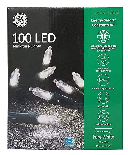 DISTRESSED BOX GE 100 LED Miniature Lights Energy Smart ConstantOn ...