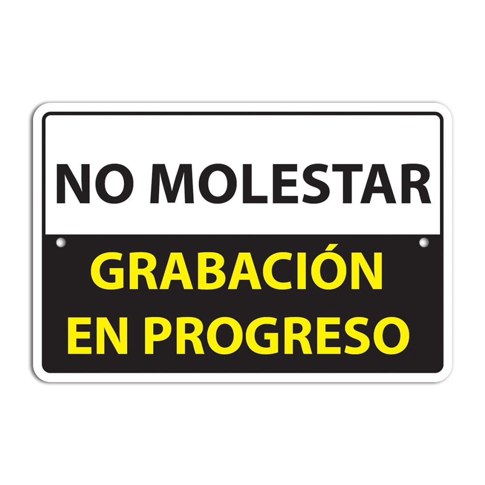 DO NOT DISTURB RECORDING IN PROGRESS Sign music video radio studio ...