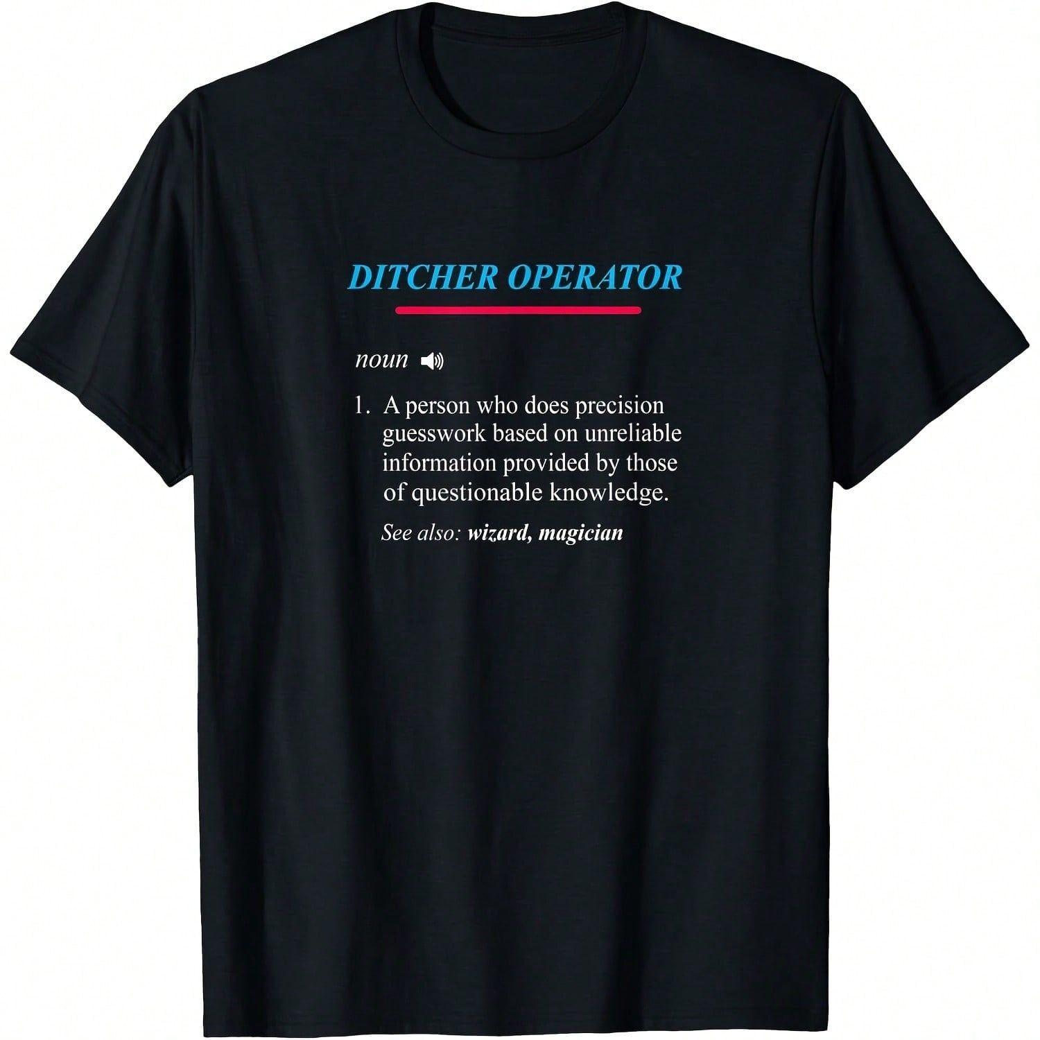 DIT OPERATOR Definition T-Shirt. - Walmart.com