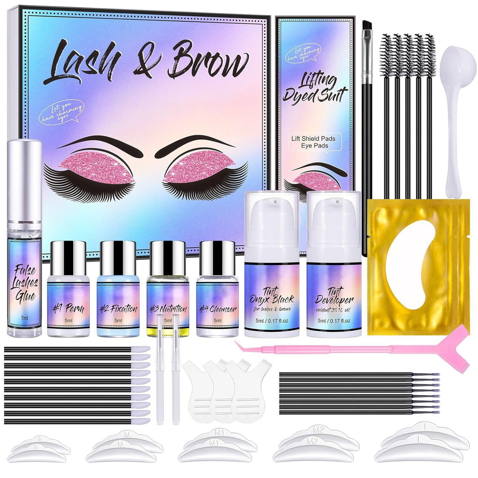 DIURYCE 2024 Eyelash & Eyebrow Curling & Dyeing Kit Easy To Use For ...