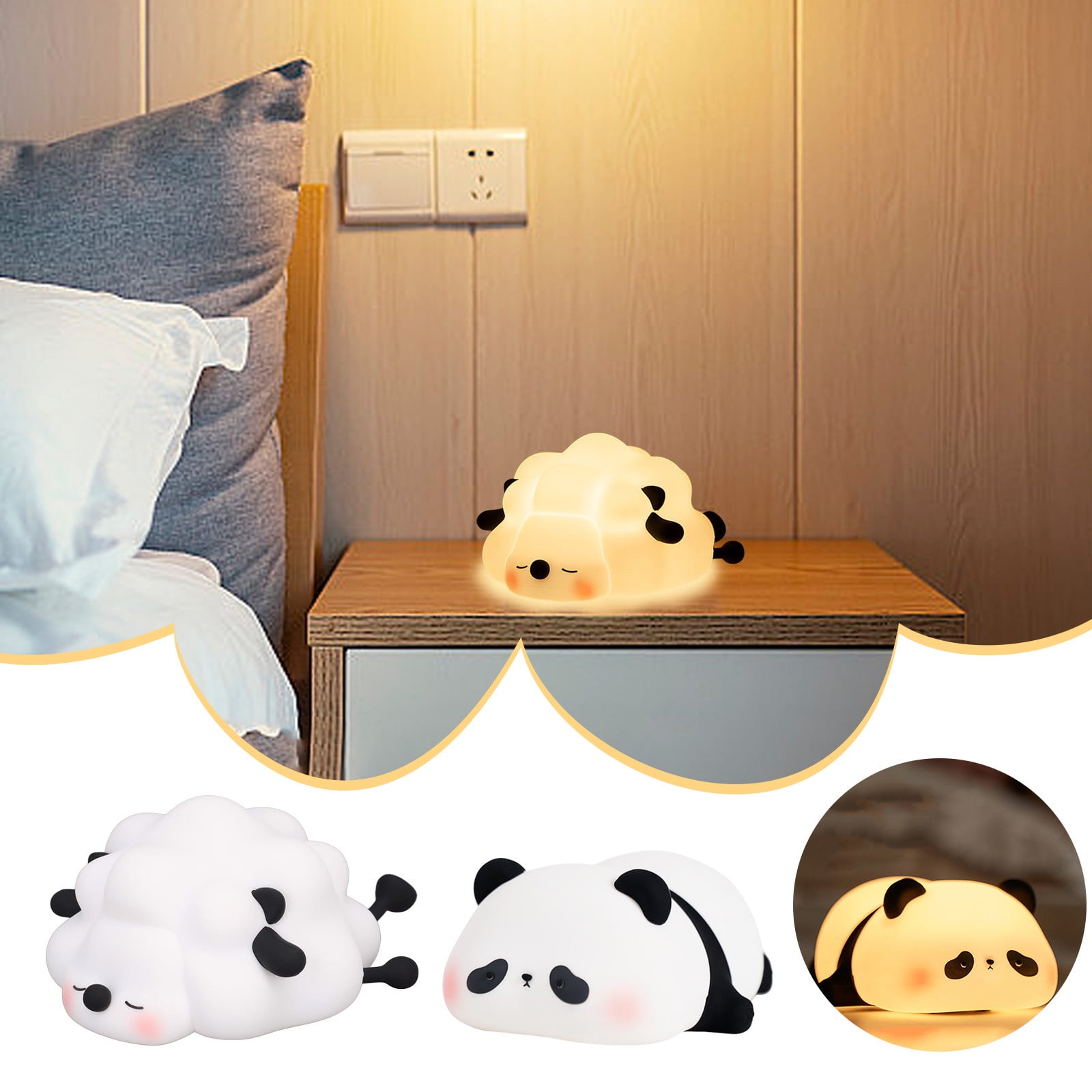 DIURYCE Night LED Light Dimmable Plug Into Wall Night Lights For Kids ...