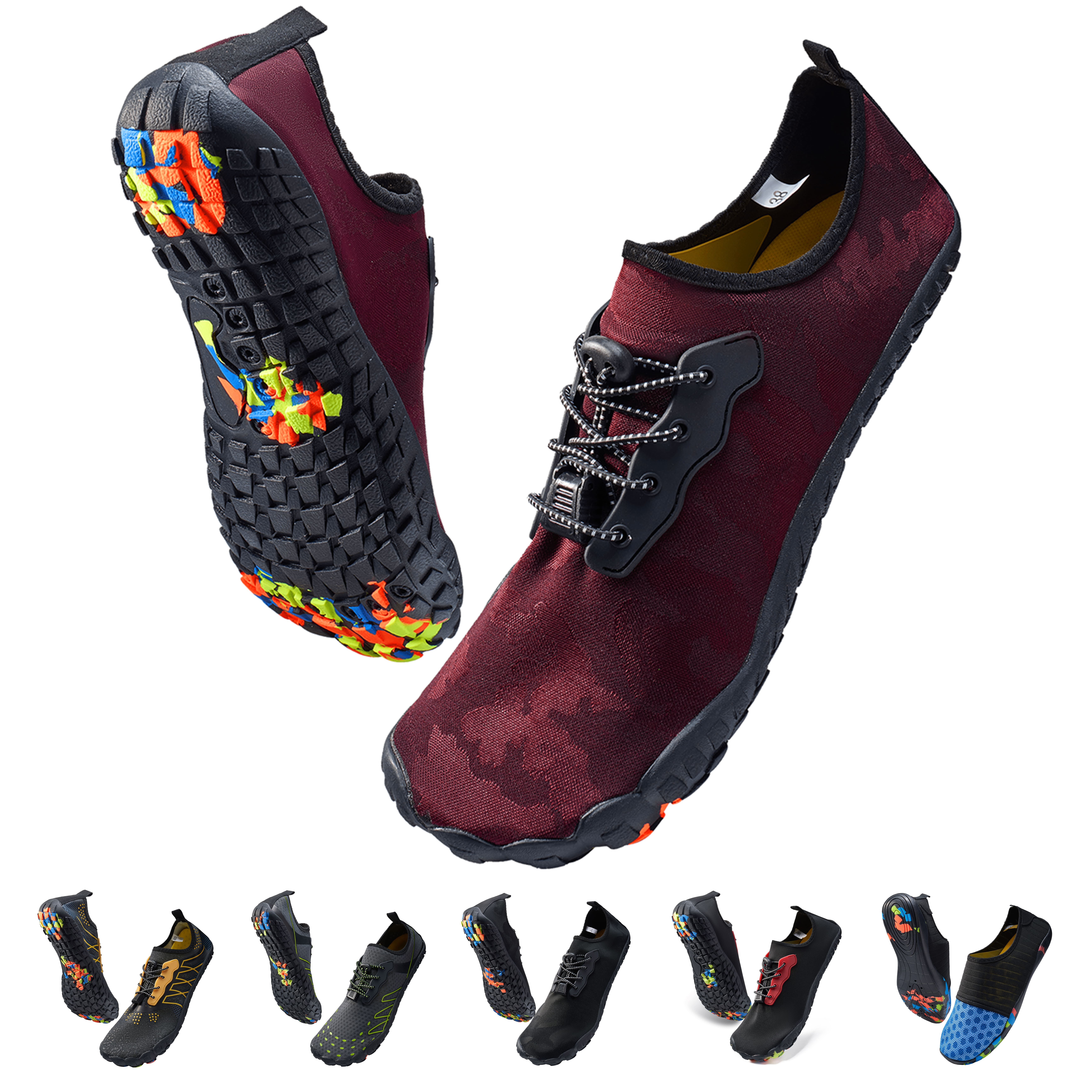 DIUS Womens Water Shoes Swim Shoes for Men Beach Shoes Barefoot Aqua ...