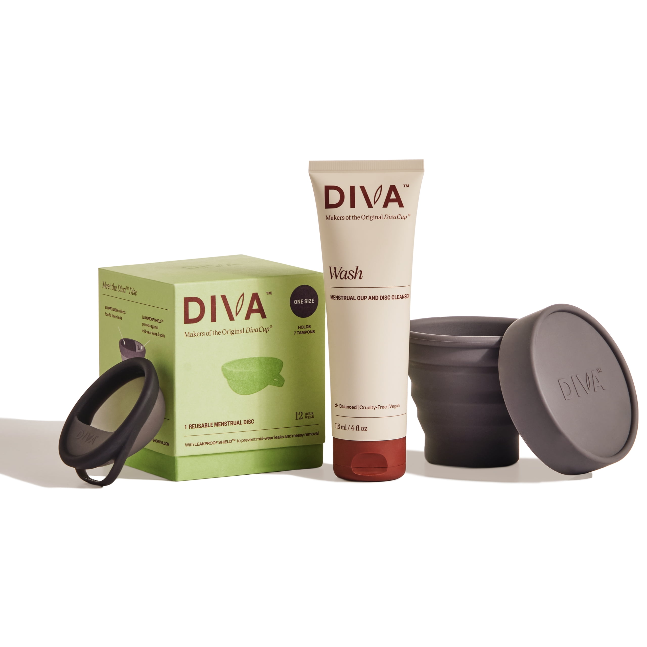 DIVA Disc, DIVA Wash & DIVA Shaker Combo Pack, Disc Size Fits Most ...