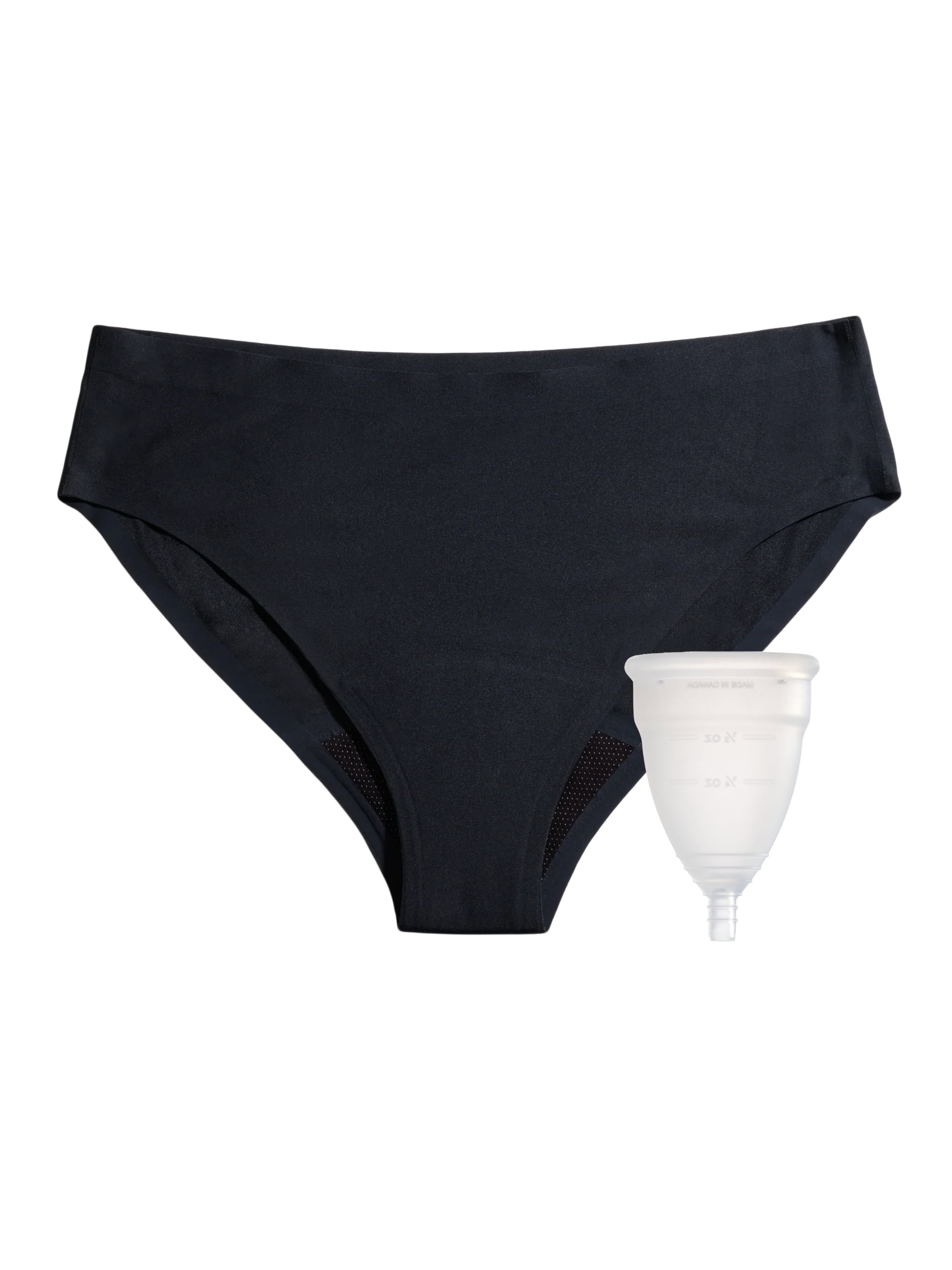 DIVA Reusable Period Underwear - Black Bikini M-L + DIVA Cup Model 2 - Walmart.com