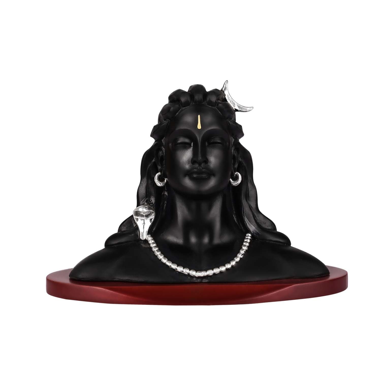 DIVINITI 999 Silver Plated Adiyogi Shiv ji Idol for Home Decor ...