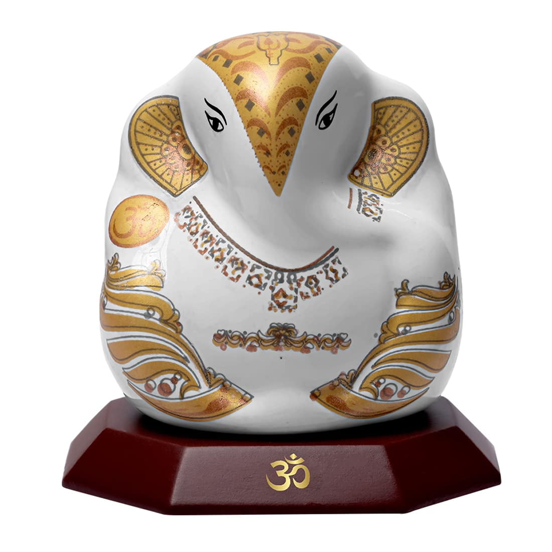 DIVINITI Lord Ganesha Ceramic Idol for Car Dashboard TabletopStatue for Good Luck Prosperity and ...