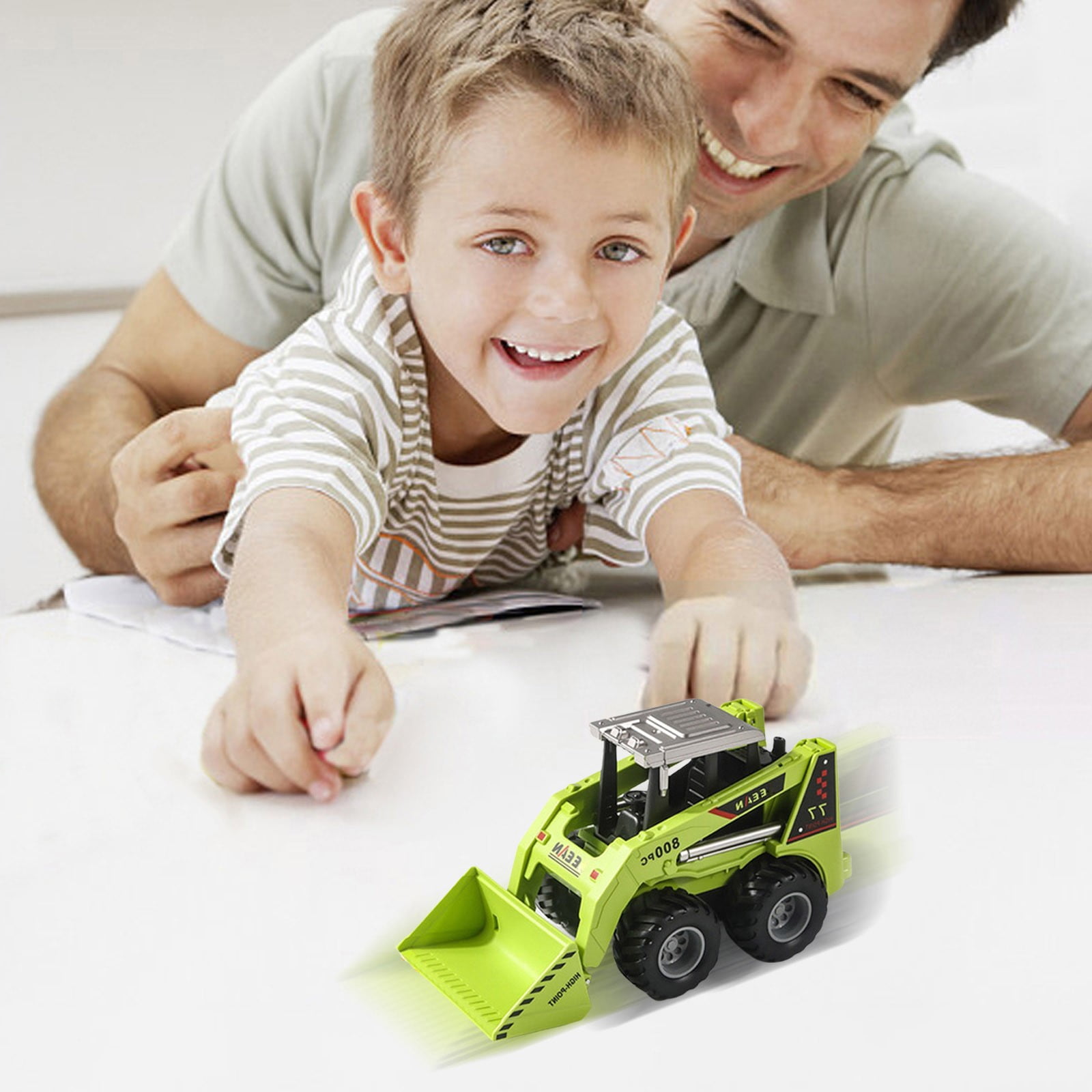 DIVVce Construction Toys, Construction Excavator Toy – Ages 2+ Real ...