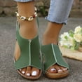 DIVVce Wedge Slingback Sandals For Women Open Toe Cutout Comfortable ...