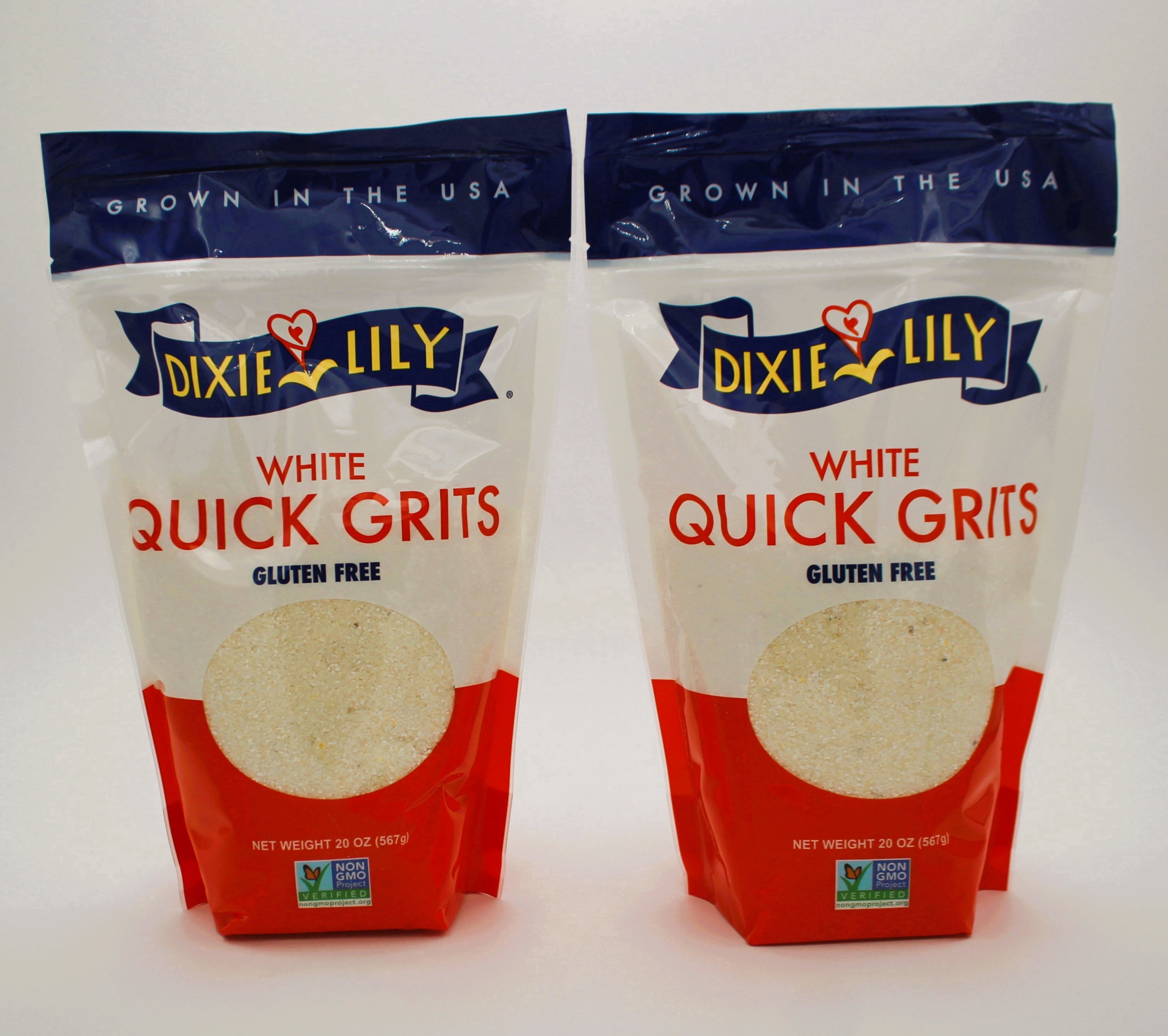 Dixie Lily Gluten-Free Enriched White Corn Grits, 20 oz Pouch (2 pack ...