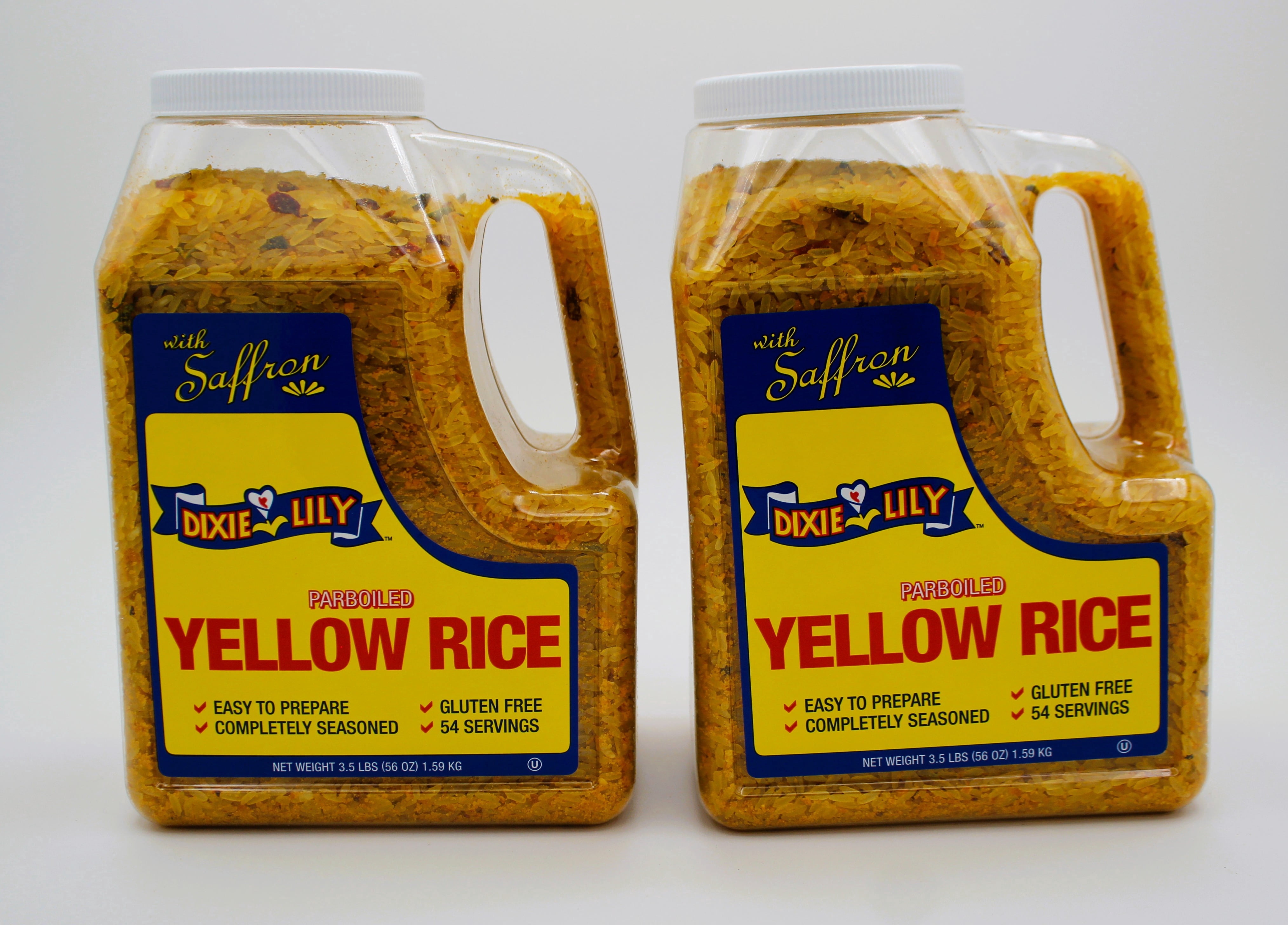 Dixie Lily Enriched Yellow Rice Dinner with Saffron, 3.5 lb Jug (2 Pack ...