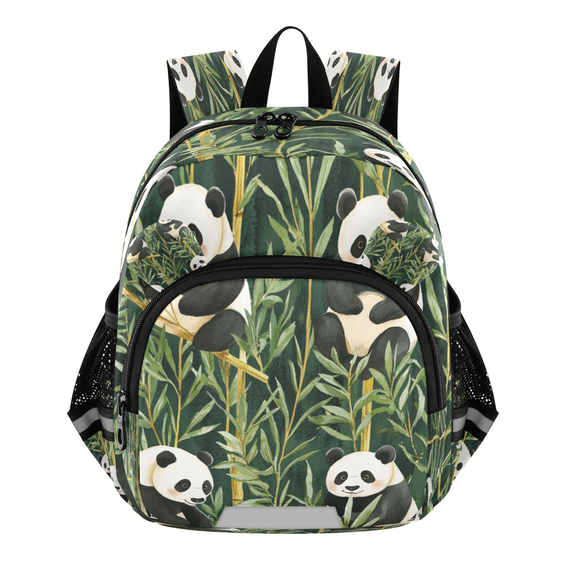 DIXRUYEE Backpack Lovely Pandas in Lush Green Forest Pattern Pattern ...