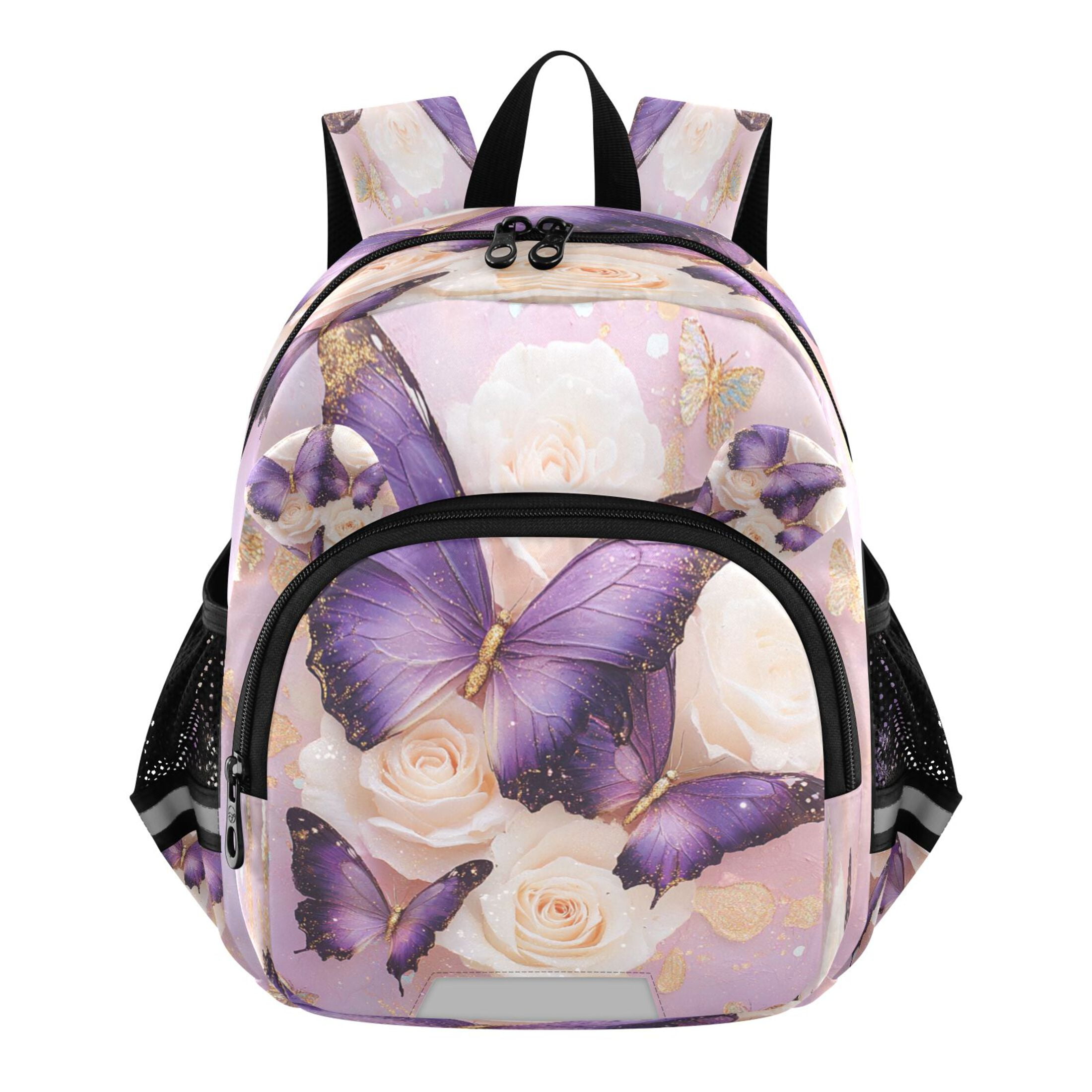 DIXRUYEE Backpack Lovely Purple Butterflies Pattern Pattern Suitable ...