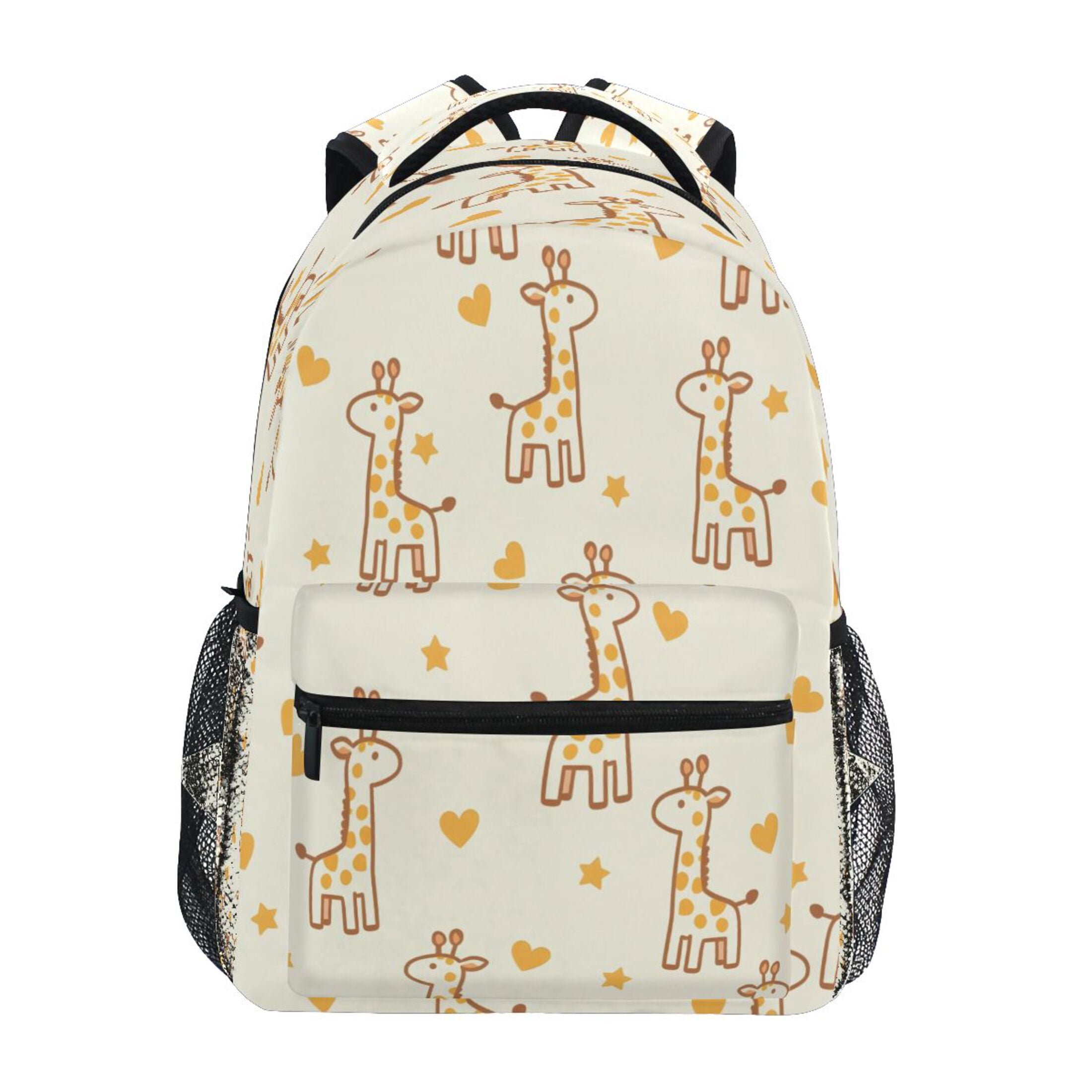 DIXRUYEE Backpack Schoolbag Giraffe Heart Five-pointed Star Pattern 15L ...