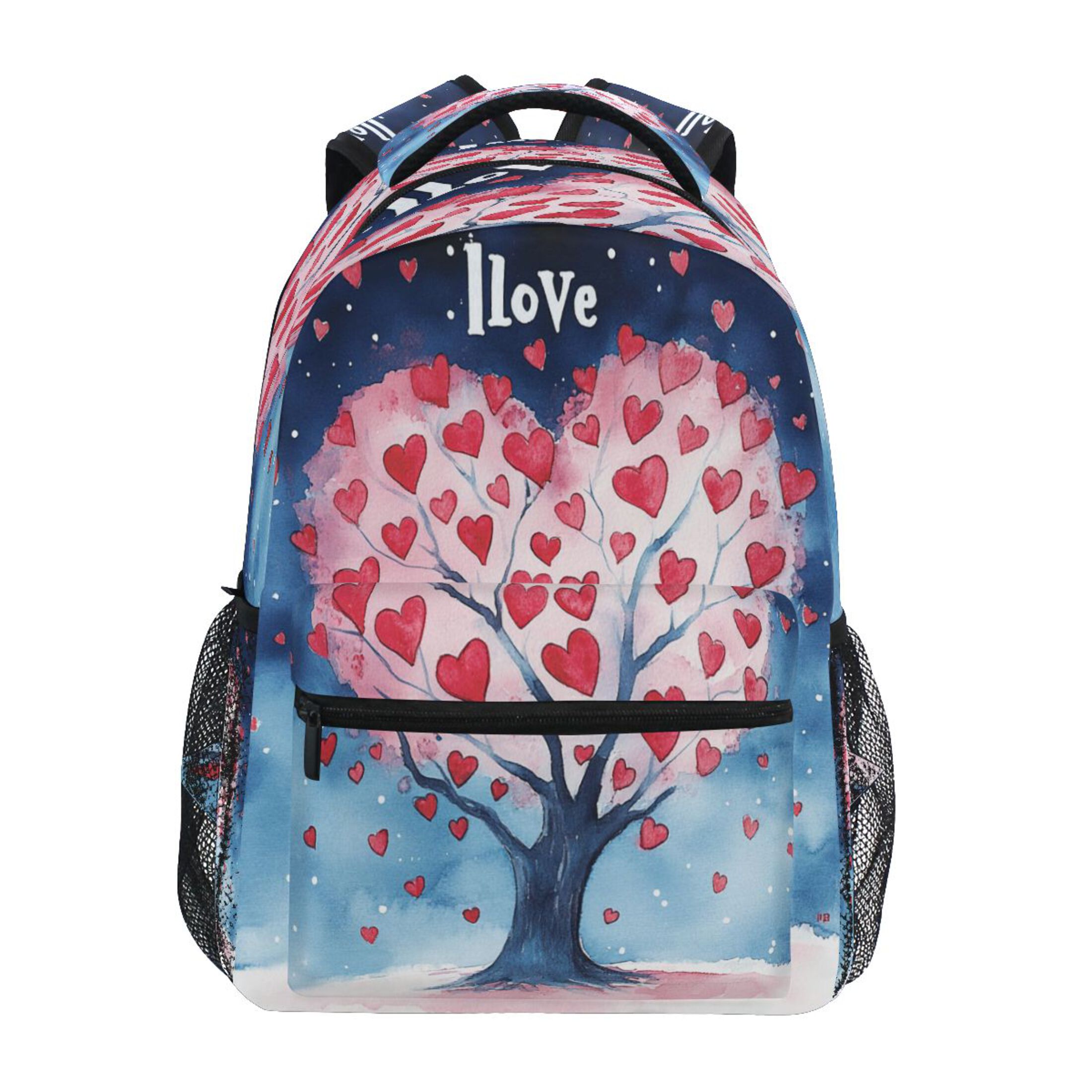 DIXRUYEE Backpack Schoolbag Heartfelt Love Pattern 15L/18L 2-SIZE ...