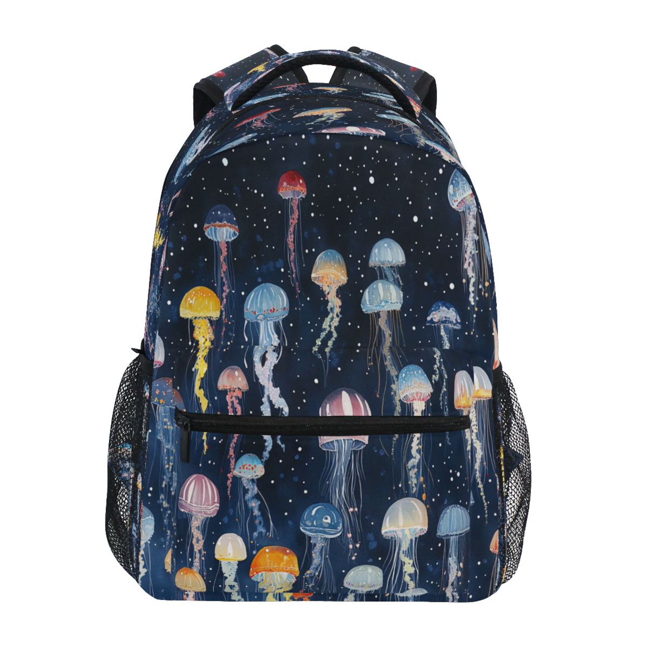 DIXRUYEE Backpack Schoolbag Jellyfish Night Parade Pattern 15L/18L 2 ...