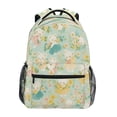 DIXRUYEE Backpack Schoolbag Mint Bear Floral Pattern 15L/18L 2-SIZE ...