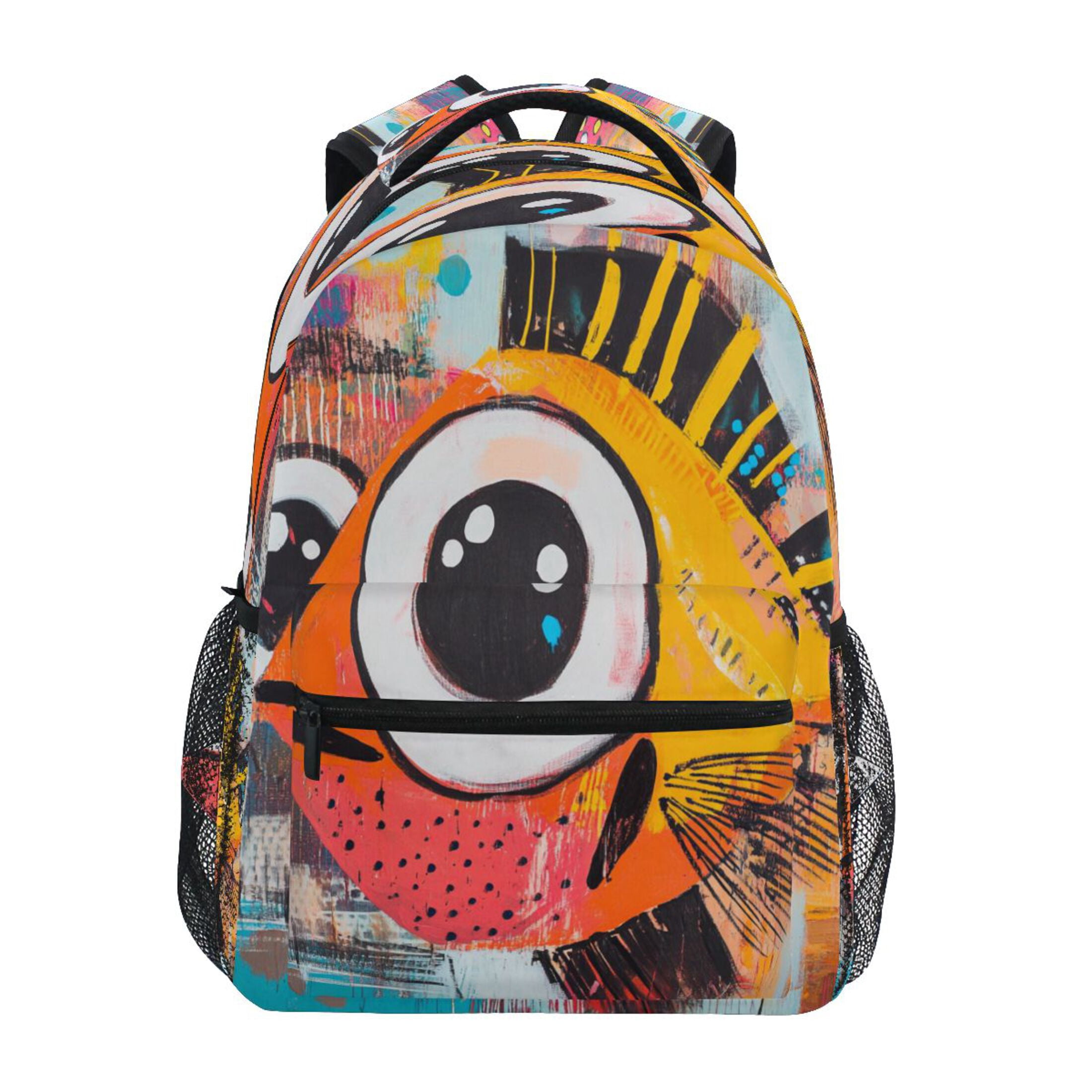 DIXRUYEE Backpack Schoolbag Cheerful Fin-tastic Pattern 15L/18L 2-SIZE ...