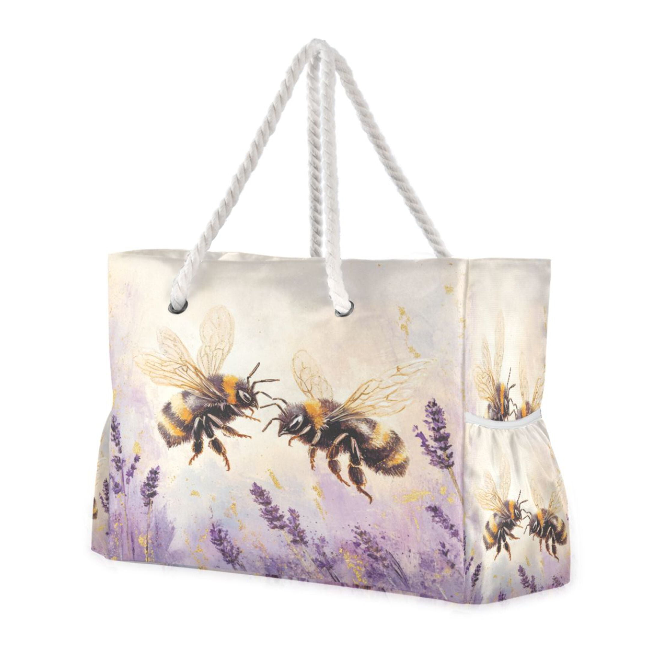 DIXRUYEE Beach Cooler Travel Tote Bags Beach Bag Fashion Buzzing Harmony Printed - Walmart.com