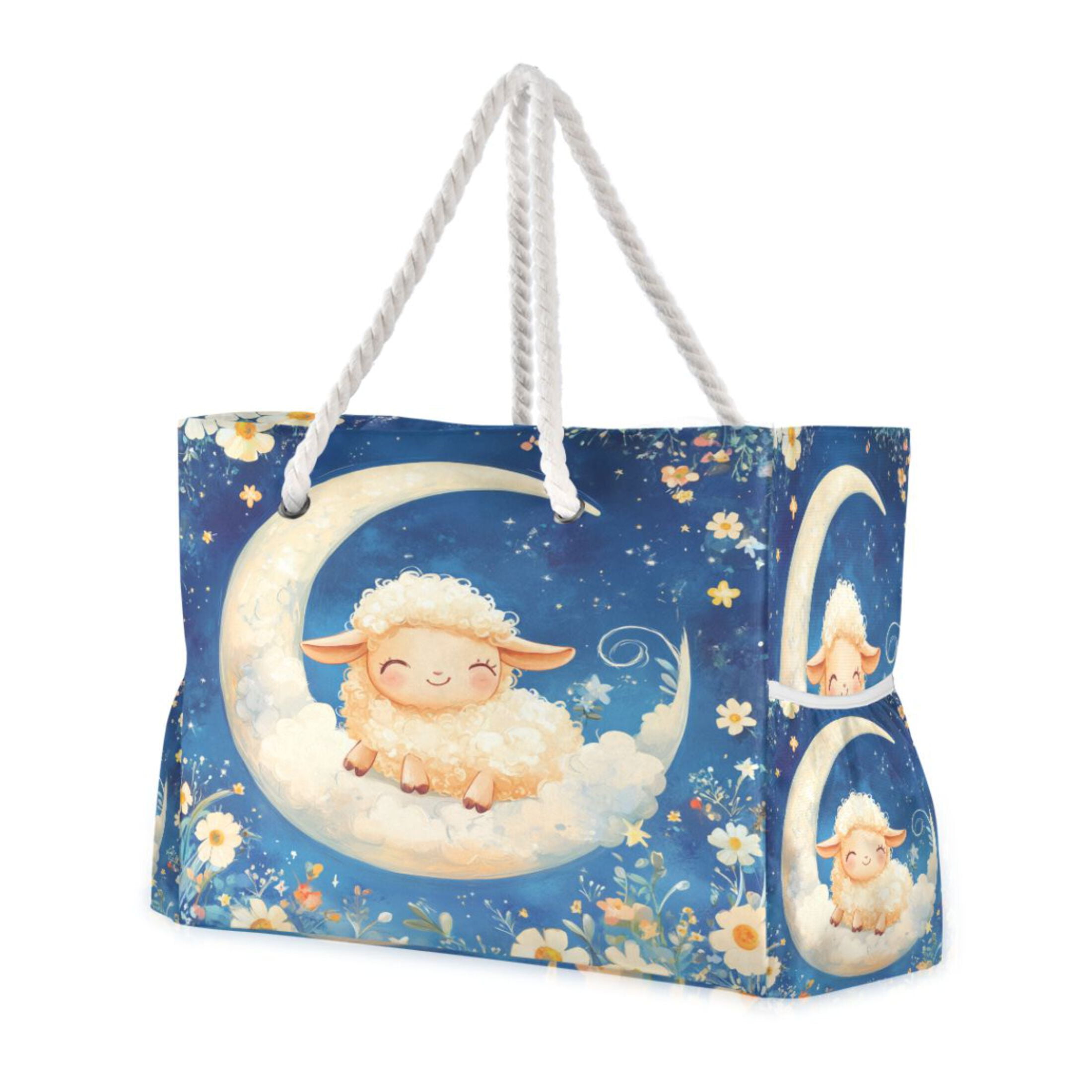 DIXRUYEE Beach Cooler Travel Tote Bags Beach Bag Fashion Celestial ...