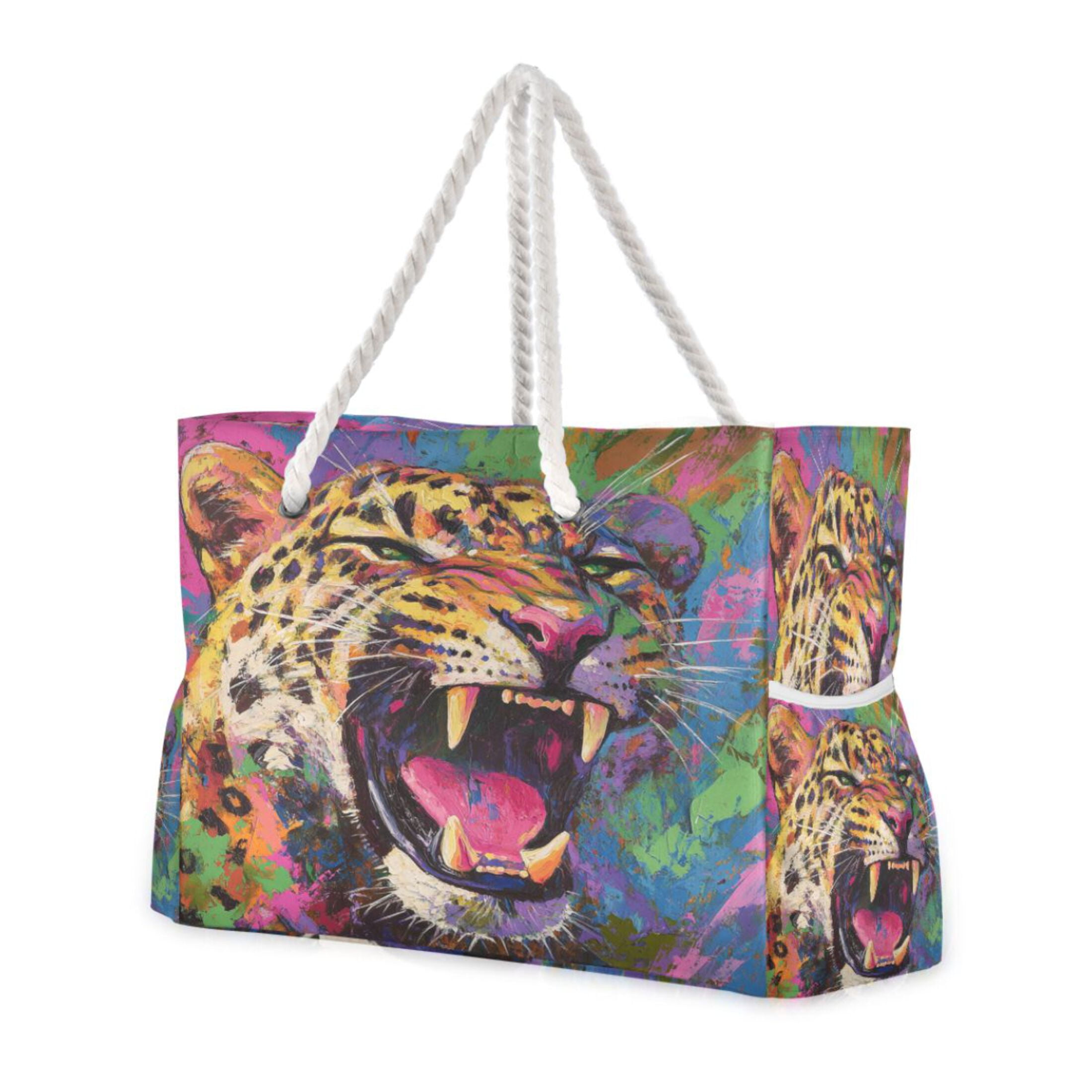DIXRUYEE Beach Cooler Travel Tote Bags Beach Bag Fashion Predator ...