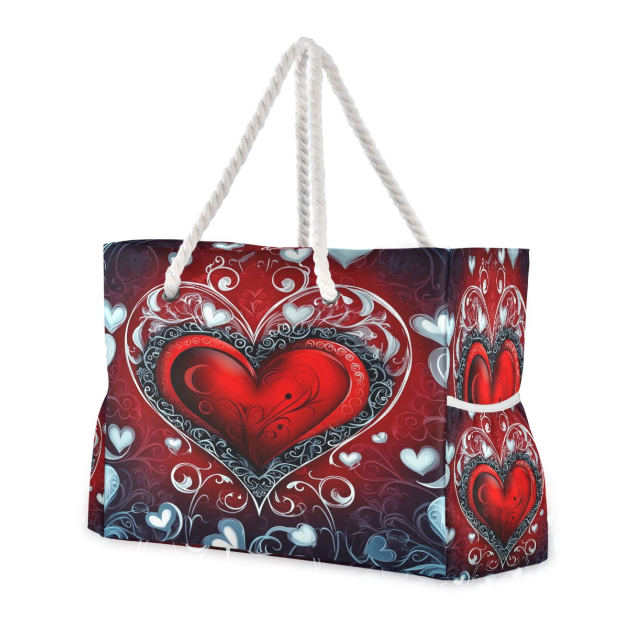 DIXRUYEE Beach Cooler Travel Tote Bags Beach Bag Fashion Romantic ...