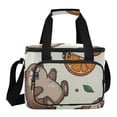 DIXRUYEE Capybara Orange Fruit Cooler BagWaterproof 600D Oxford Cloth ...