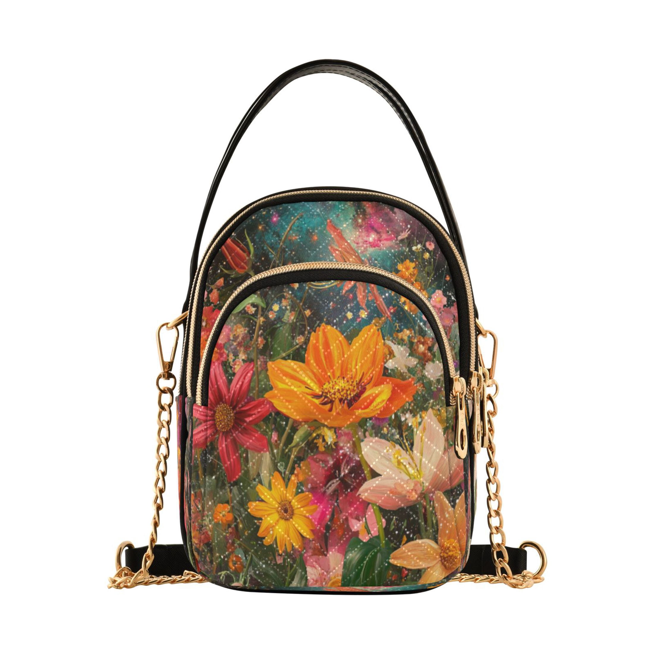 DIXRUYEE Cross Body Fashion Shoulder Waist Purse Bags Galactic Garden ...