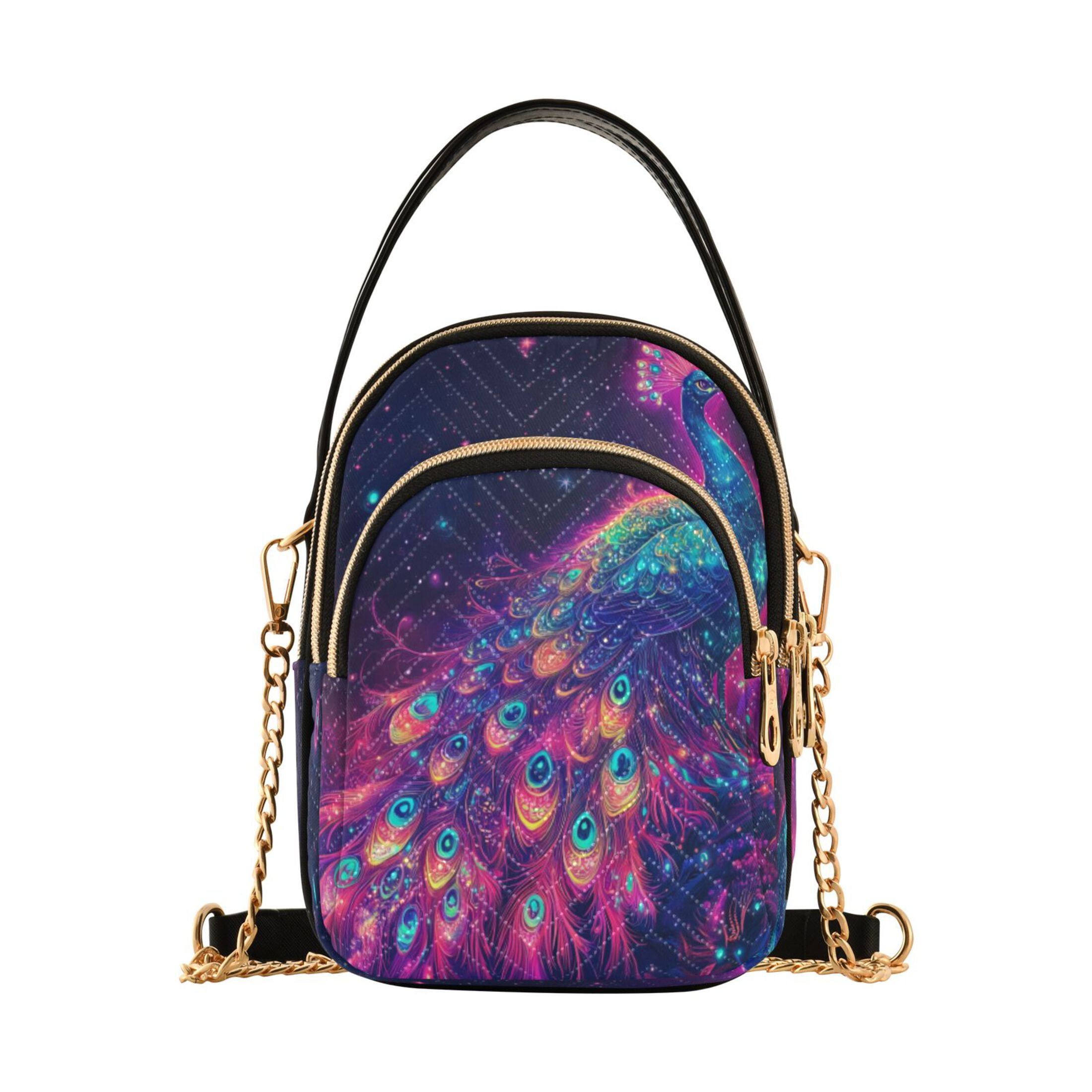 DIXRUYEE Cross Body Fashion Shoulder Waist Purse Bags Galactic Plumage ...