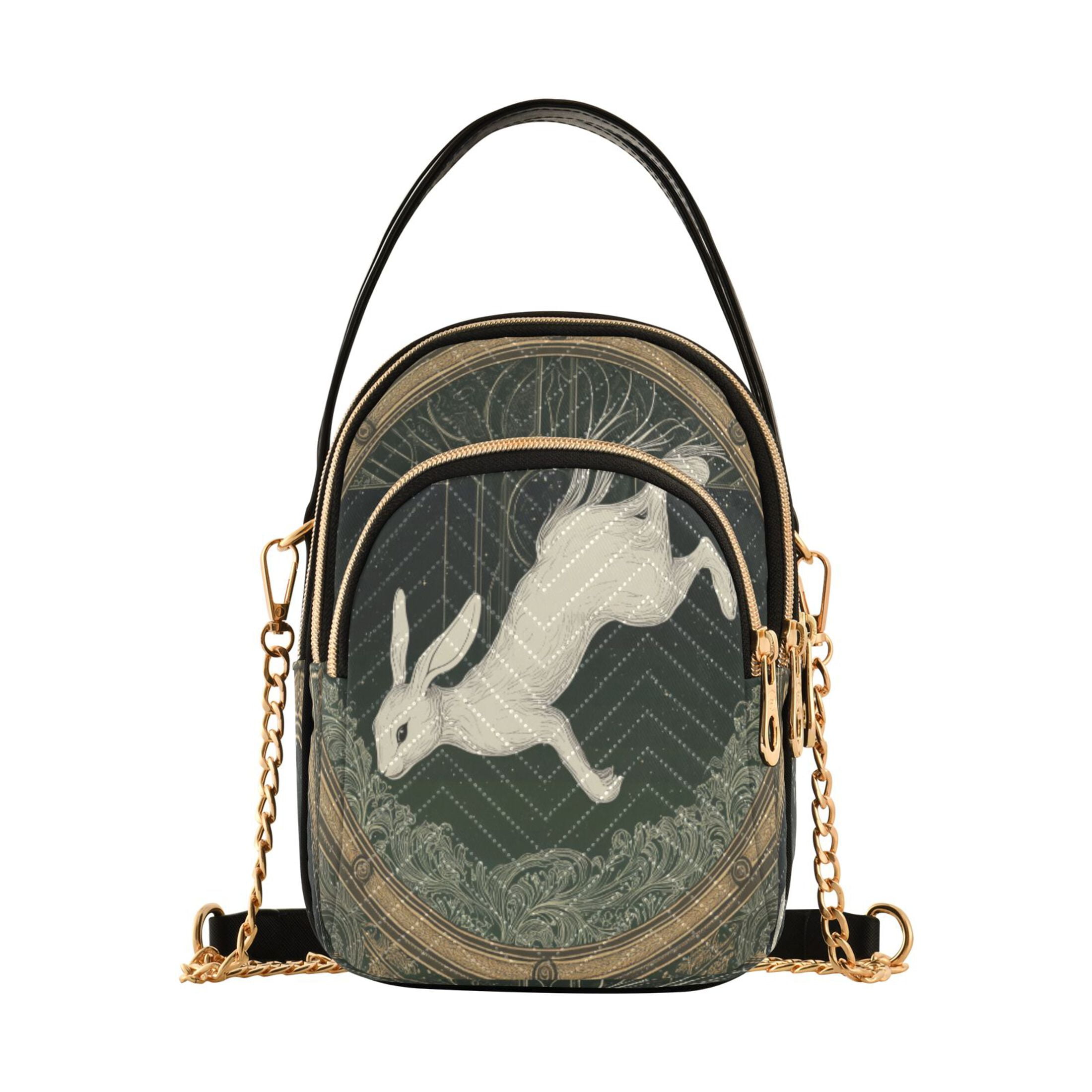 DIXRUYEE Cross Body Fashion Shoulder Waist Purse Bags Lunar Hare Pocket ...