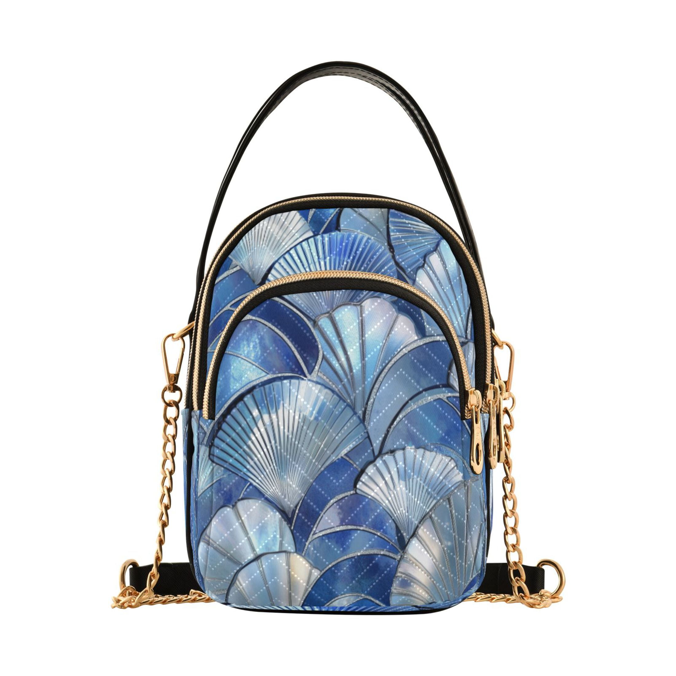 DIXRUYEE Cross Body Fashion Shoulder Waist Purse Bags Ocean Wave Shells ...