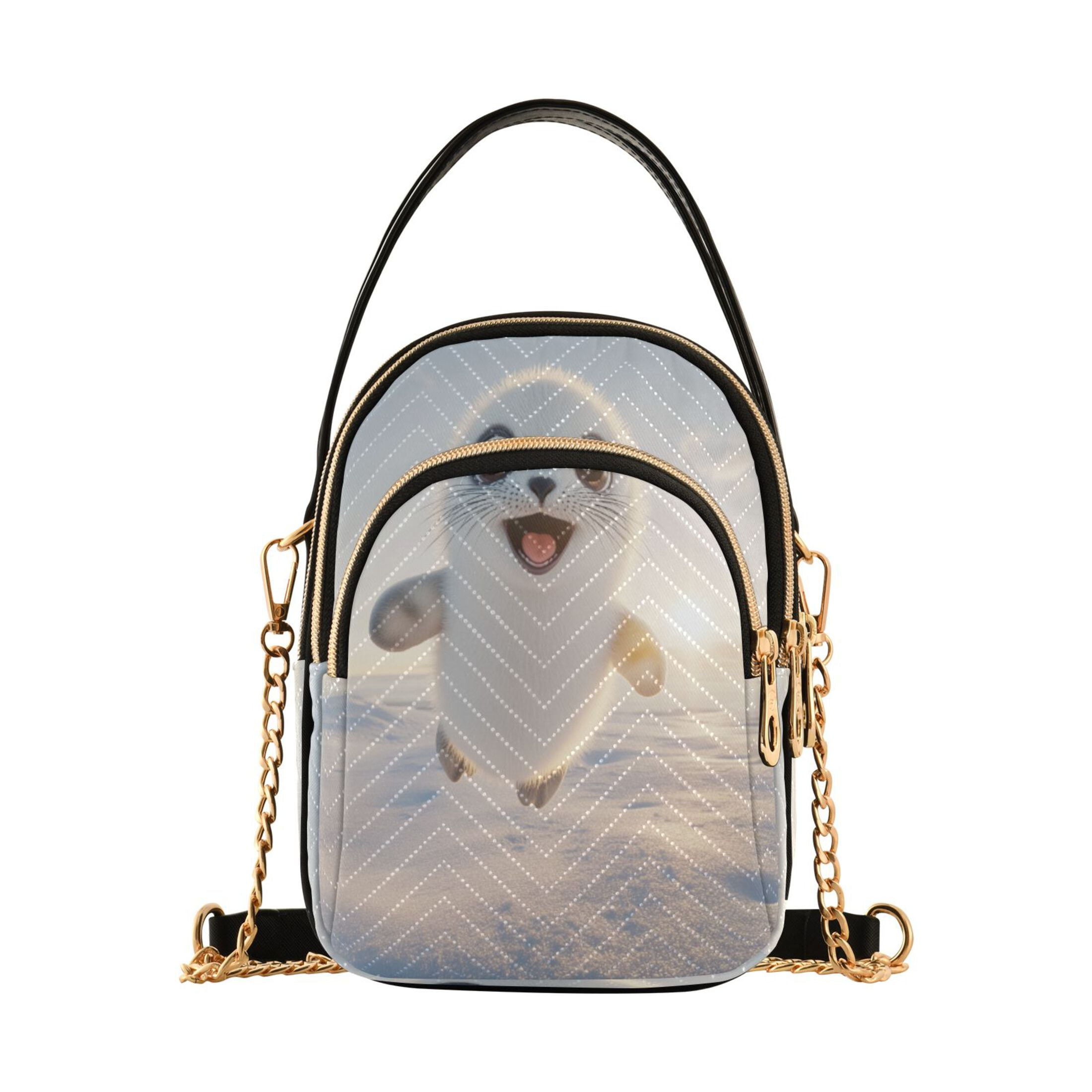 DIXRUYEE Cross Body Fashion Shoulder Waist Purse Bags Playful Seal ...