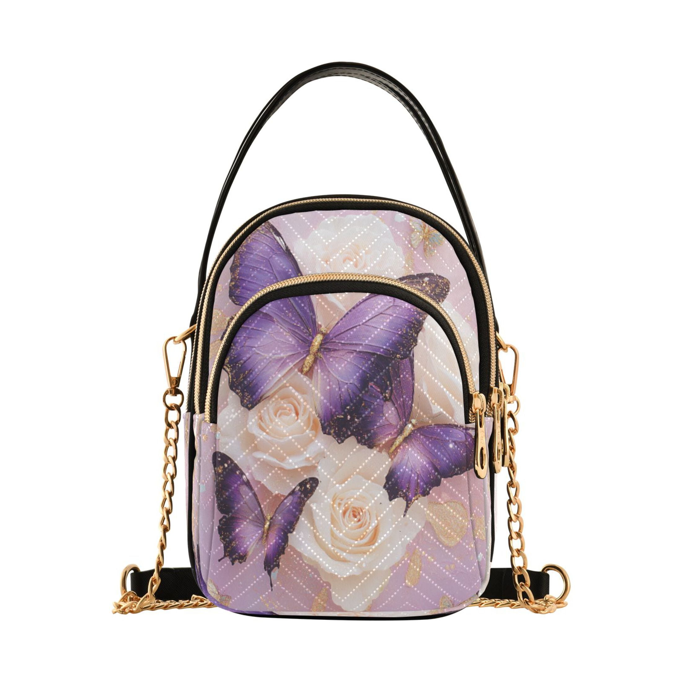 DIXRUYEE Cross Body Fashion Shoulder Waist Purse Bags Purple ...