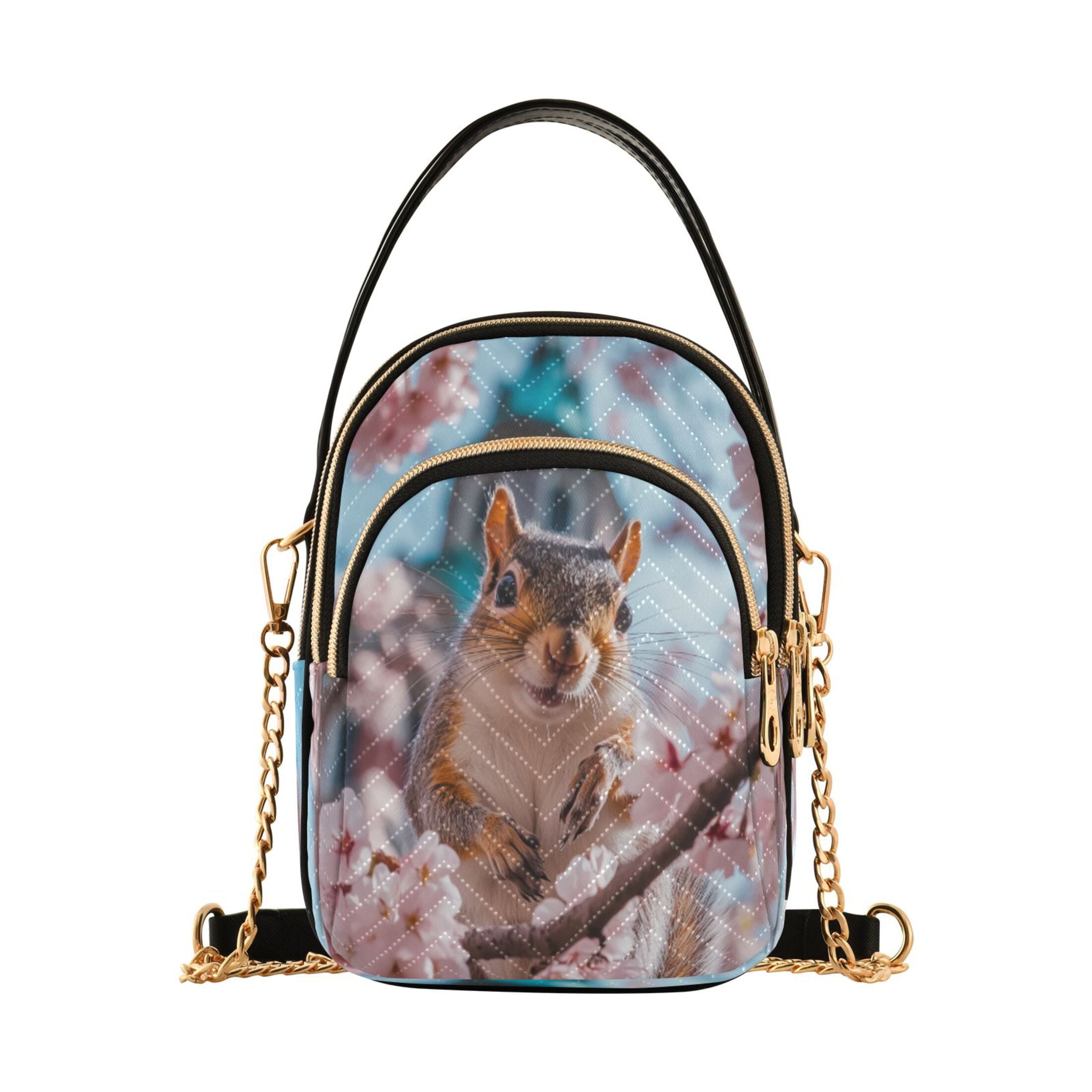 DIXRUYEE Cross Body Fashion Shoulder Waist Purse Bags Squirrel's Spring ...