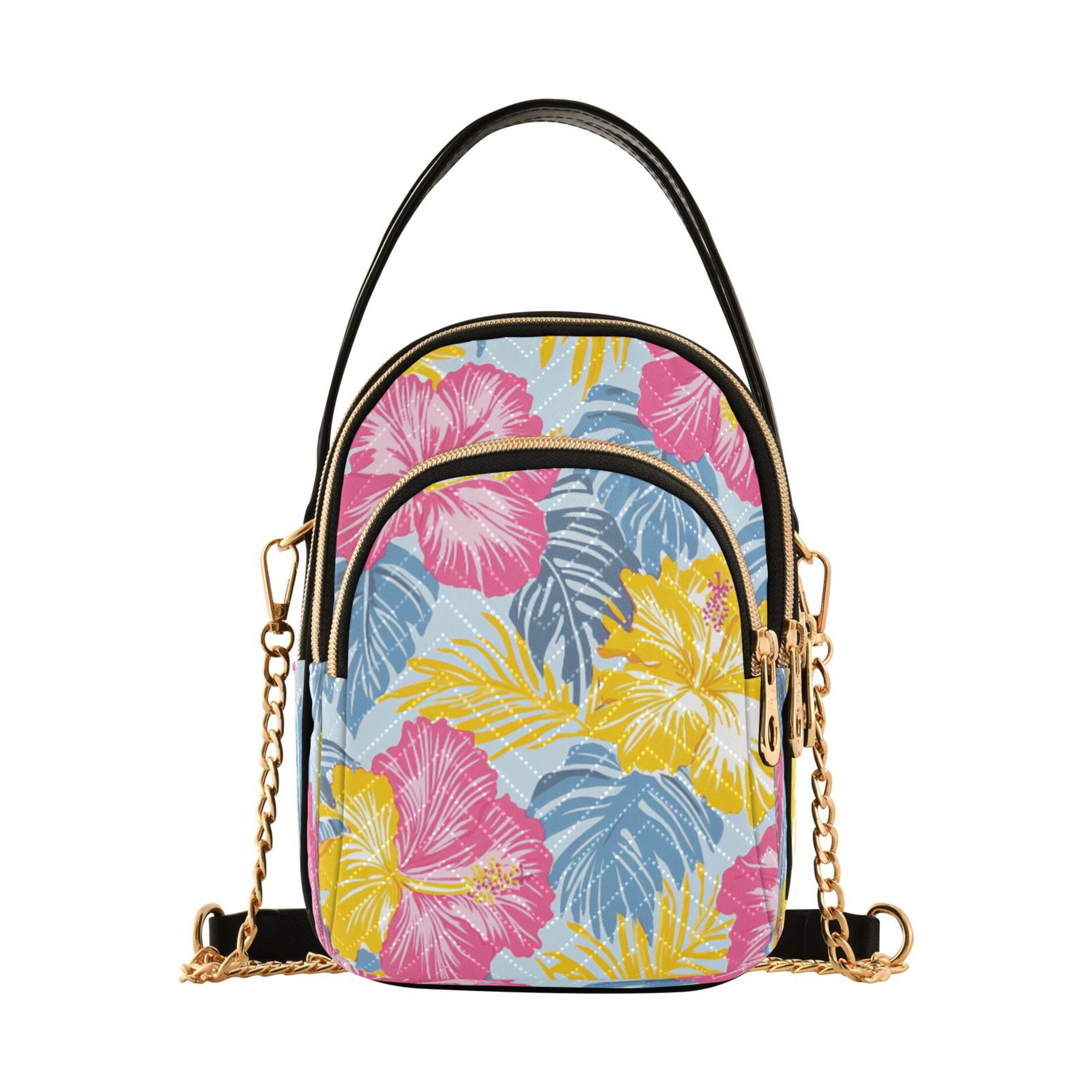 DIXRUYEE Cross Body Fashion Shoulder Waist Purse Bags Tropical Bloom ...