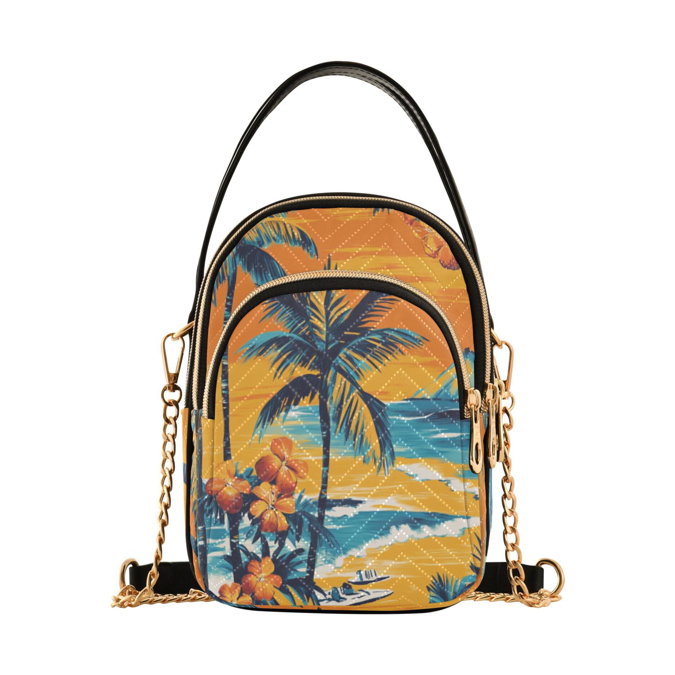 DIXRUYEE Cross Body Fashion Shoulder Waist Purse Bags Tropical Paradise ...