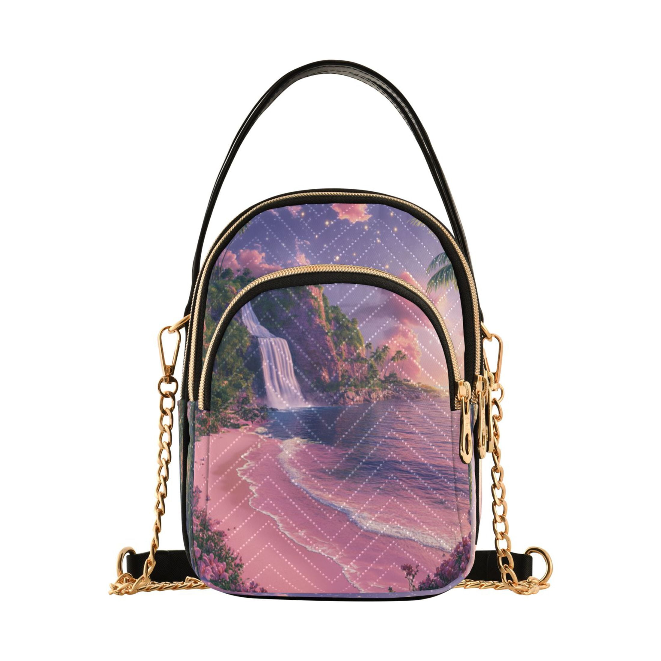 DIXRUYEE Cross Body Fashion Shoulder Waist Purse Bags Tropical Twilight ...