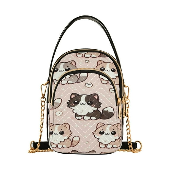 DIXRUYEE Cross Body Shoulder Handbags Bags Fashion Furry Kitten Collage ...
