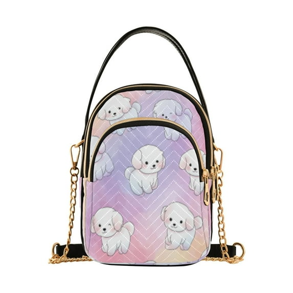 DIXRUYEE Cross Body Shoulder Handbags Bags Fashion Rainbow Puppy ...