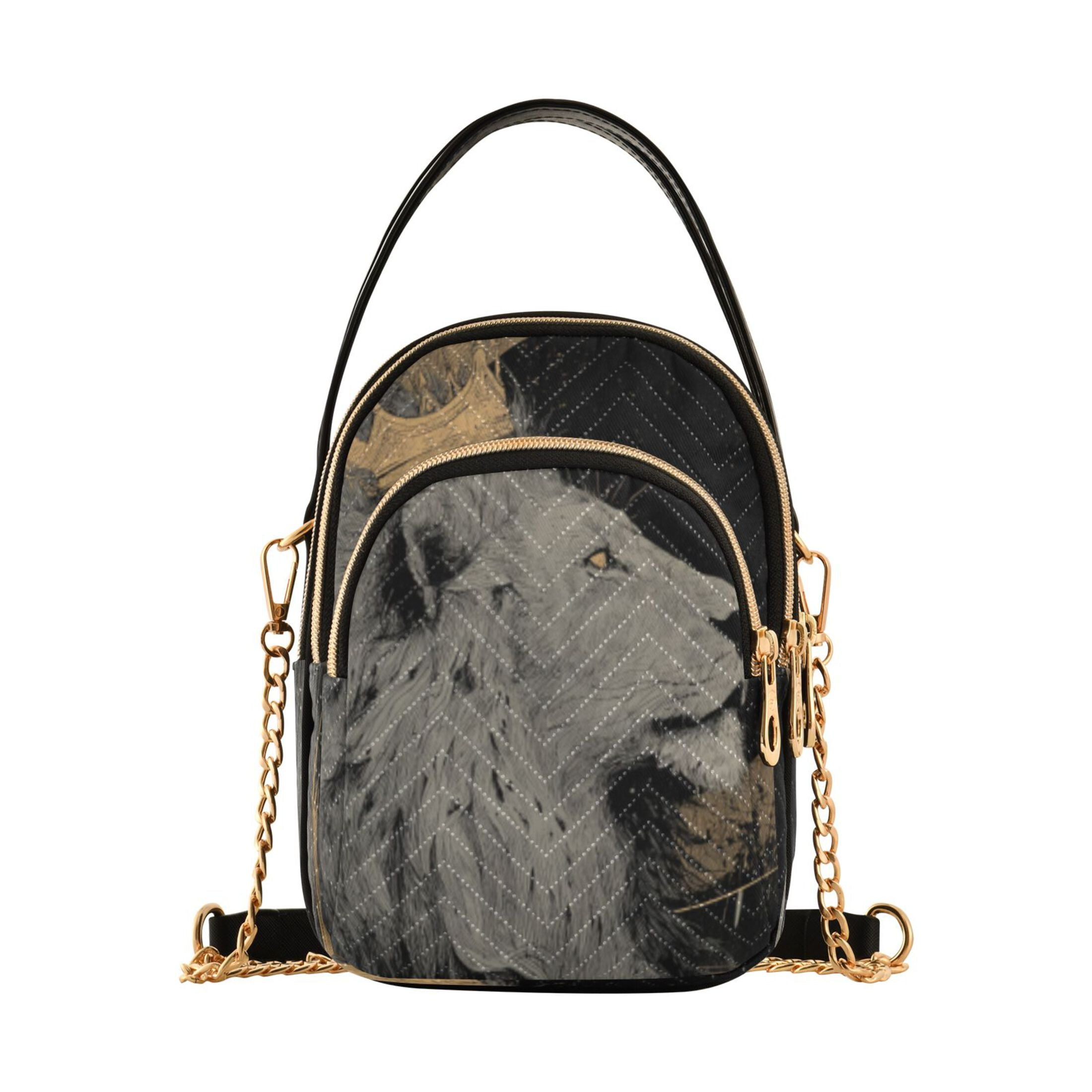 DIXRUYEE Cross Body Shoulder Handbags Bags Fashion Regal Lion with ...