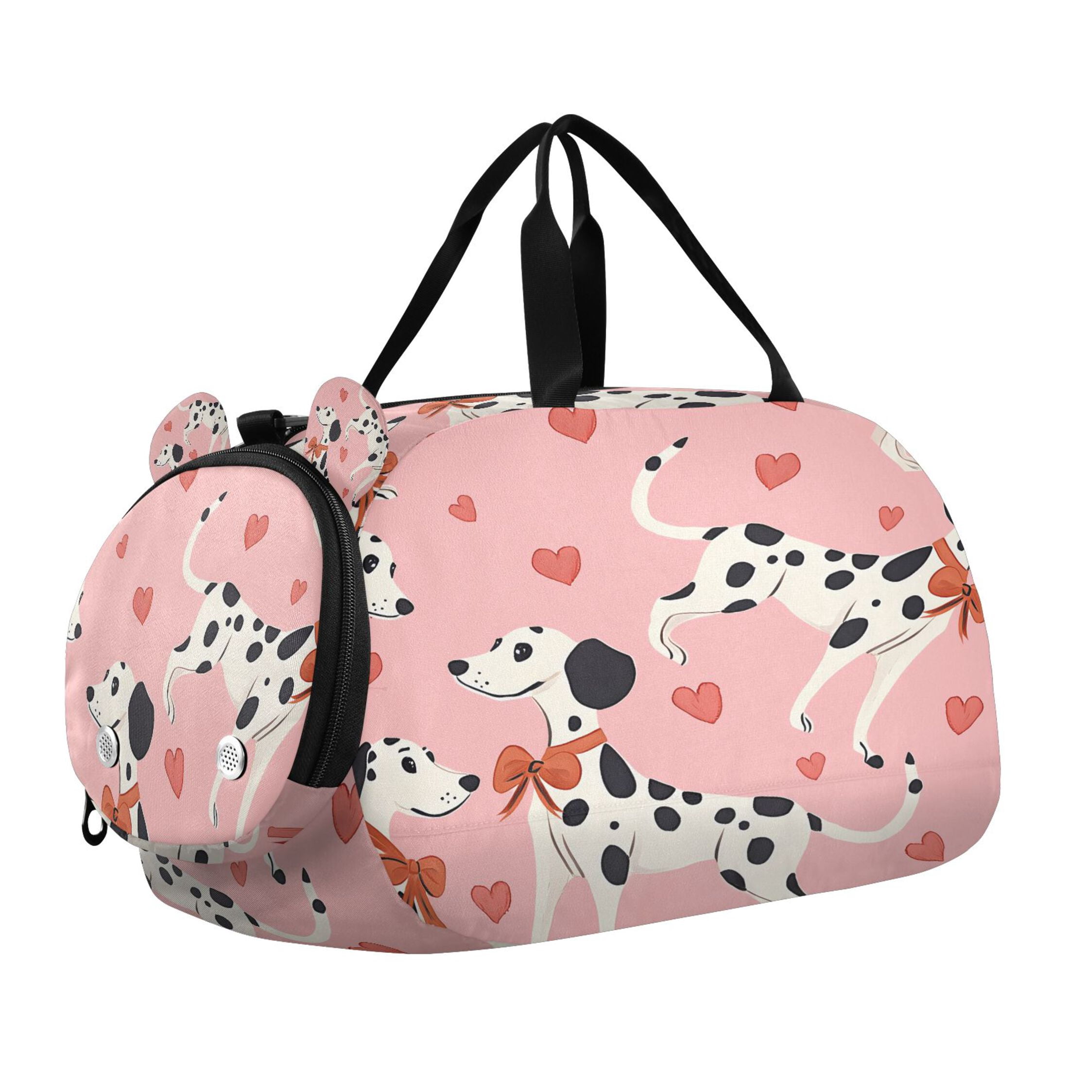 DIXRUYEE Dalmatian Dog Bows Love Pattern Scale Duffel Bag With ...