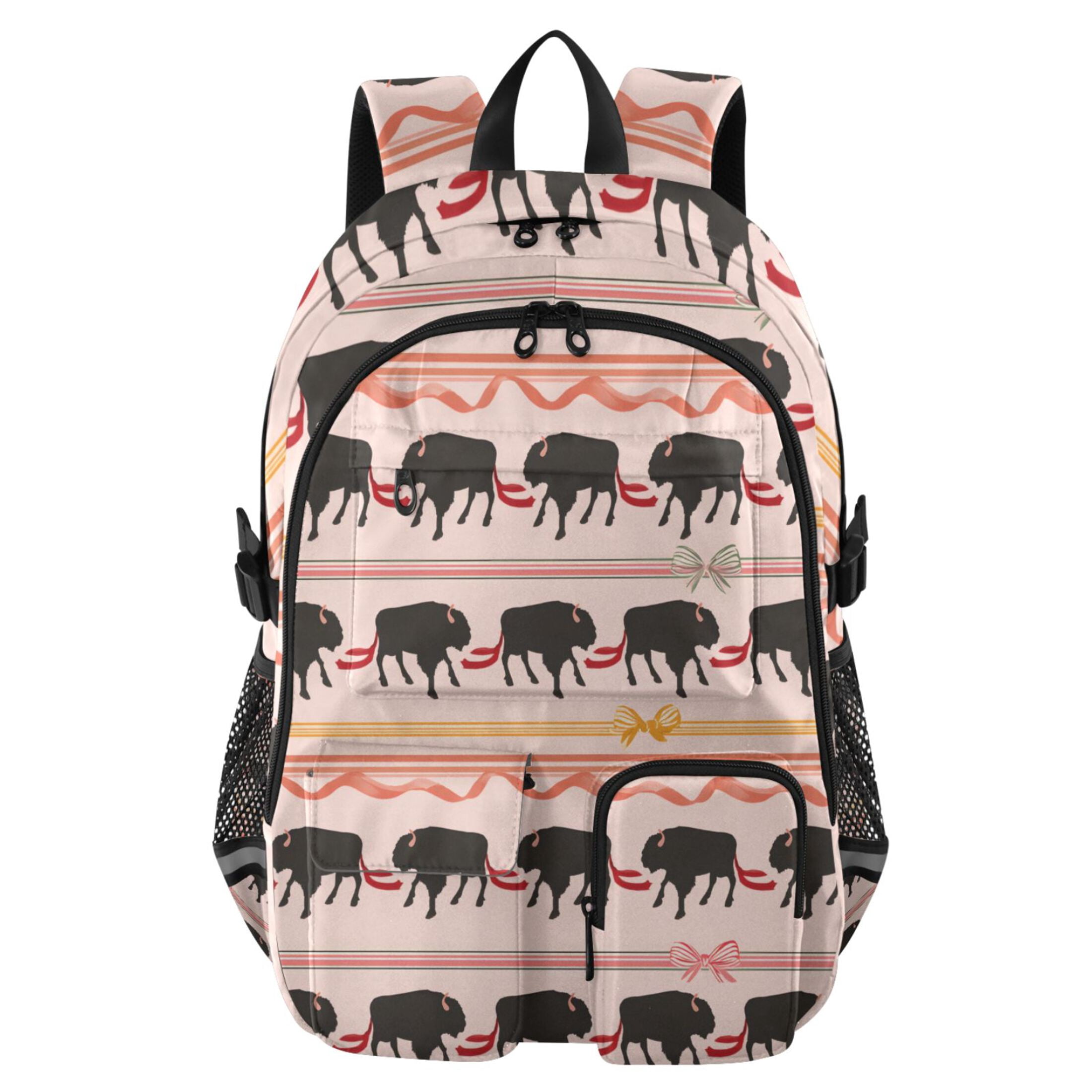 DIXRUYEE Featuring Silhouettes Of Pattern Backpack for School 14”Laptop ...
