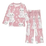 DIXRUYEE Fleece Pajama Set Loose Style Elastic Waist Pockets Avocado ...