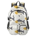 DIXRUYEE Graphicfish Pattern Backpack for School 14”Laptop Compatible ...