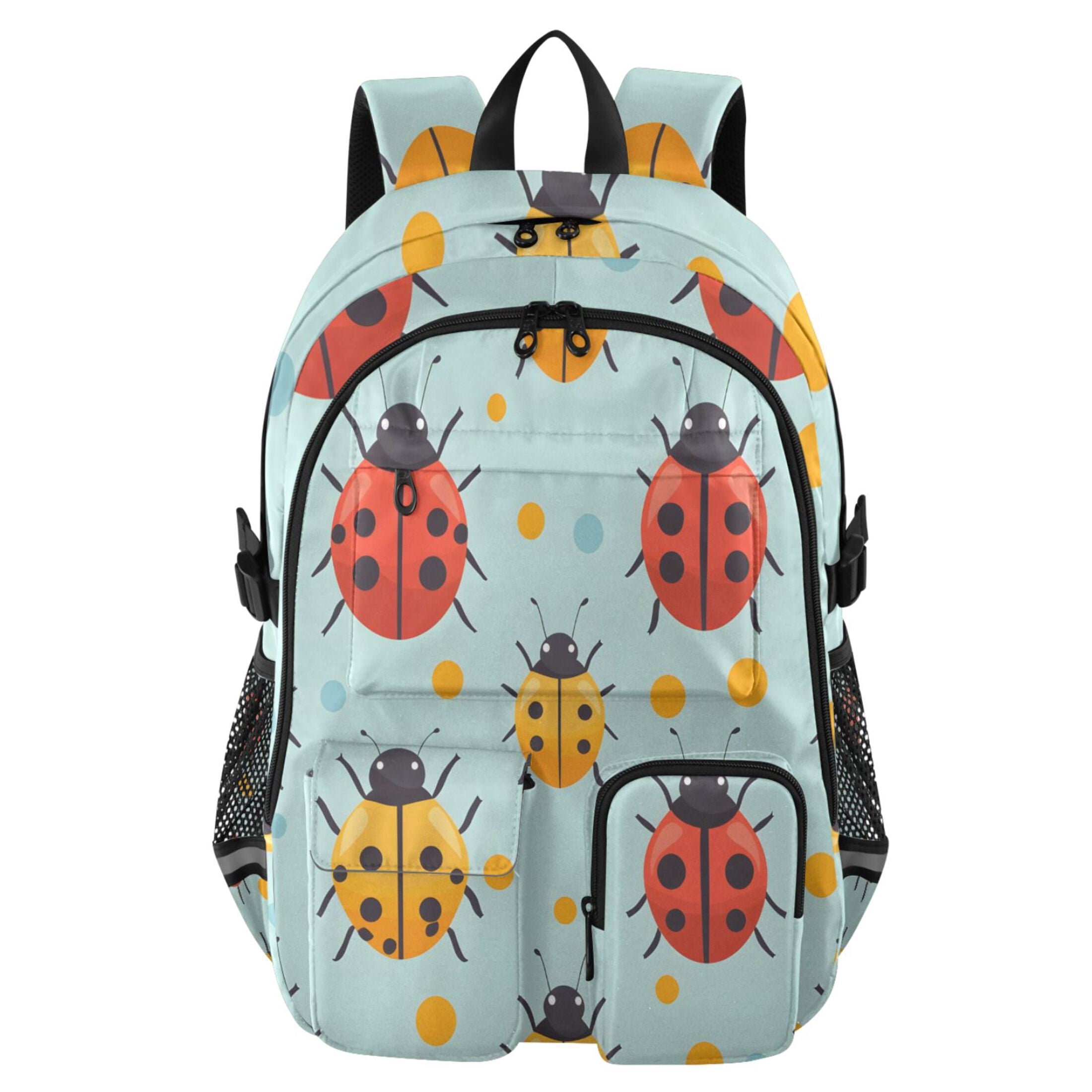 DIXRUYEE Ladybugsdots Pattern Backpack for School 14”Laptop Compatible ...