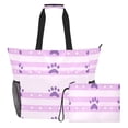 DIXRUYEE Large Water-Resistant Tote Bag with Wet Pocket & Matching ...