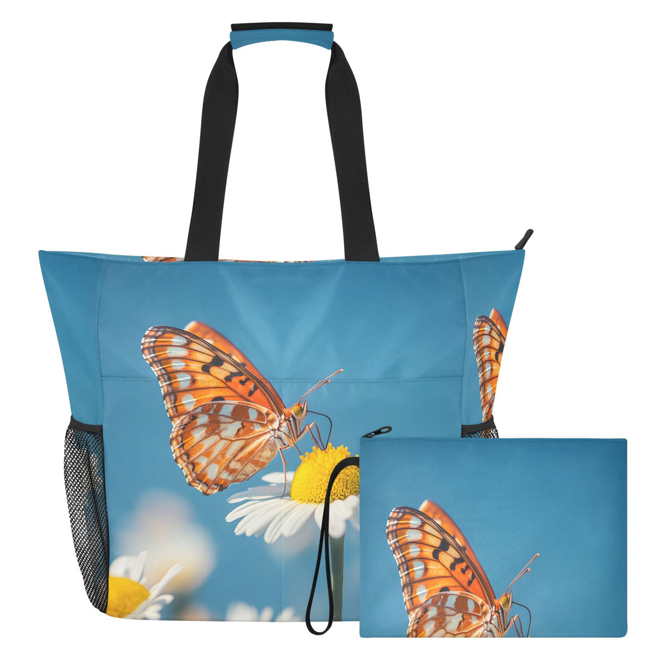 DIXRUYEE Large Water-Resistant Tote Bag with Wet Pocket & Matching ...
