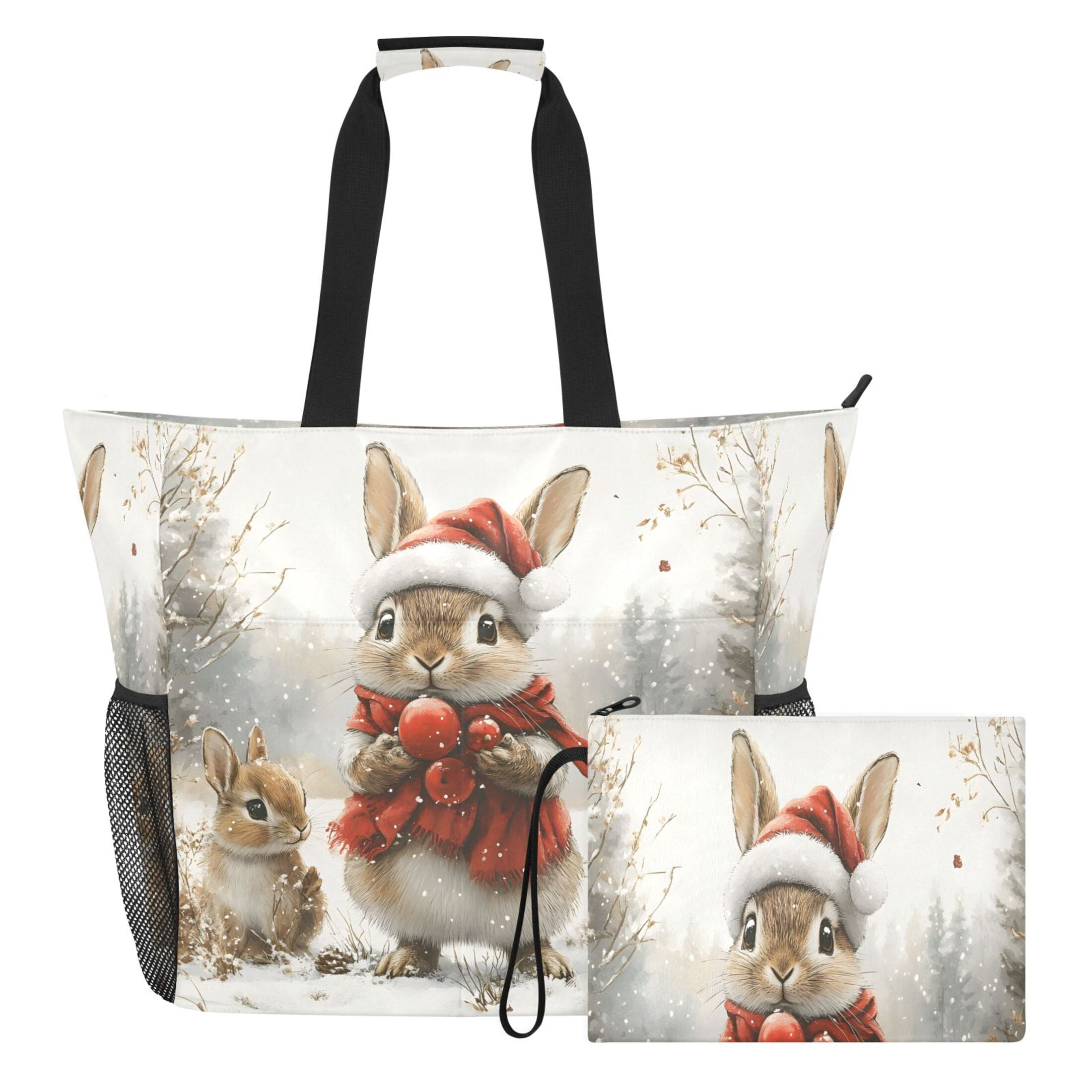 DIXRUYEE Large Water-Resistant Tote Bag with Wet Pocket & Matching ...