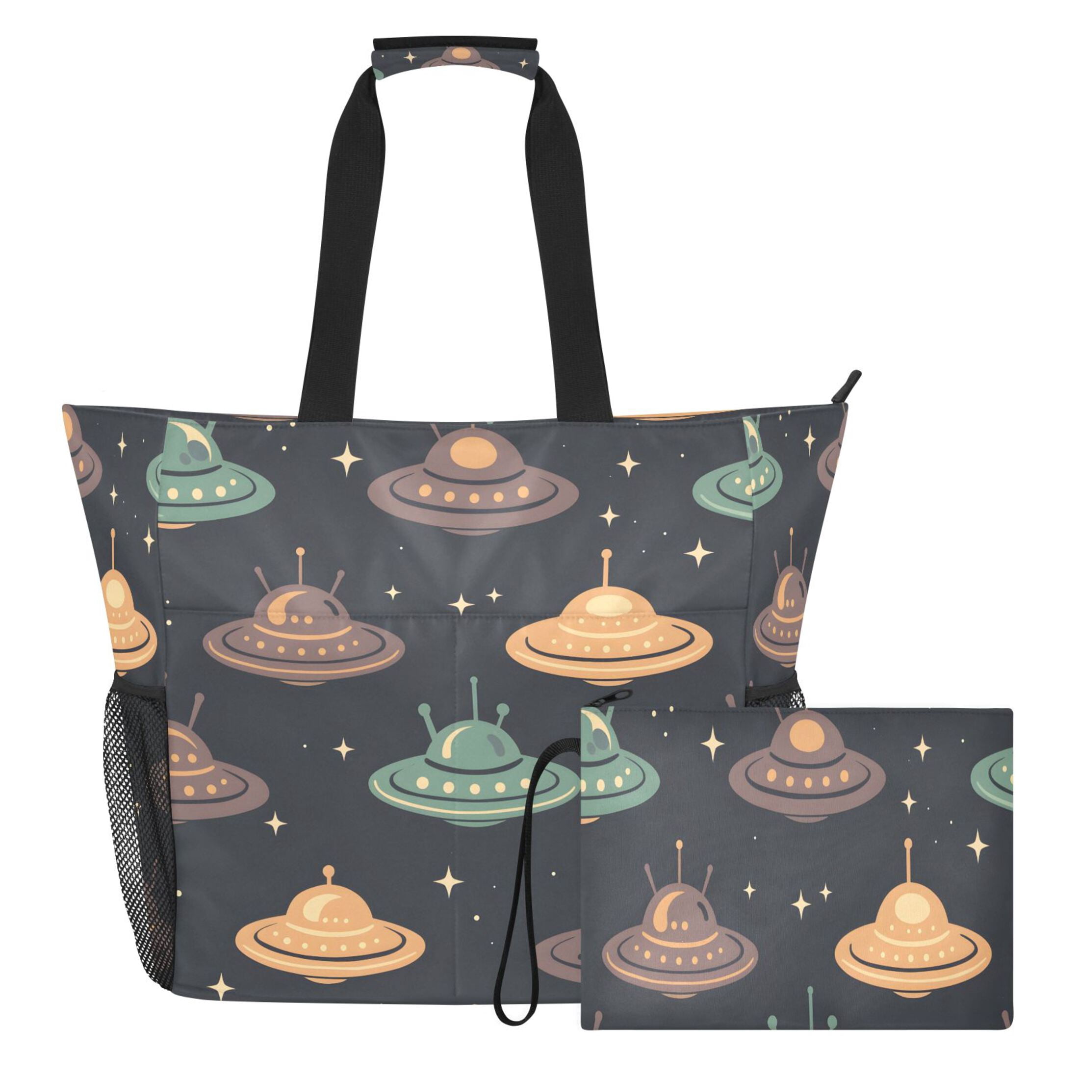 DIXRUYEE Large Water-Resistant Tote Bag with Wet Pocket & Matching ...