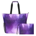 DIXRUYEE Large Water-Resistant Tote Bag with Wet Pocket & Matching ...