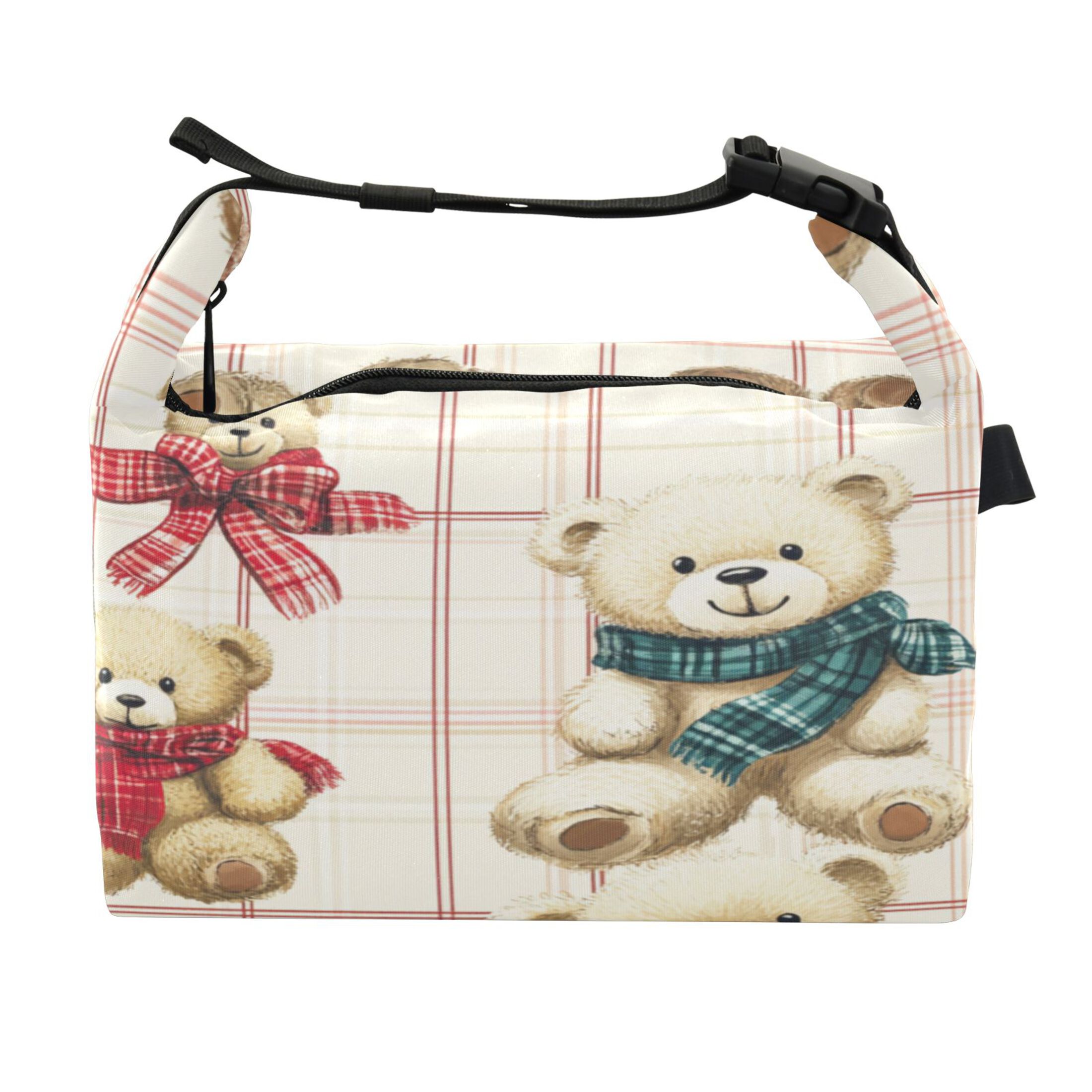 DIXRUYEE Lunch Bag Double Deck Lunch Cooler Box Fashion Bear Hugs and ...